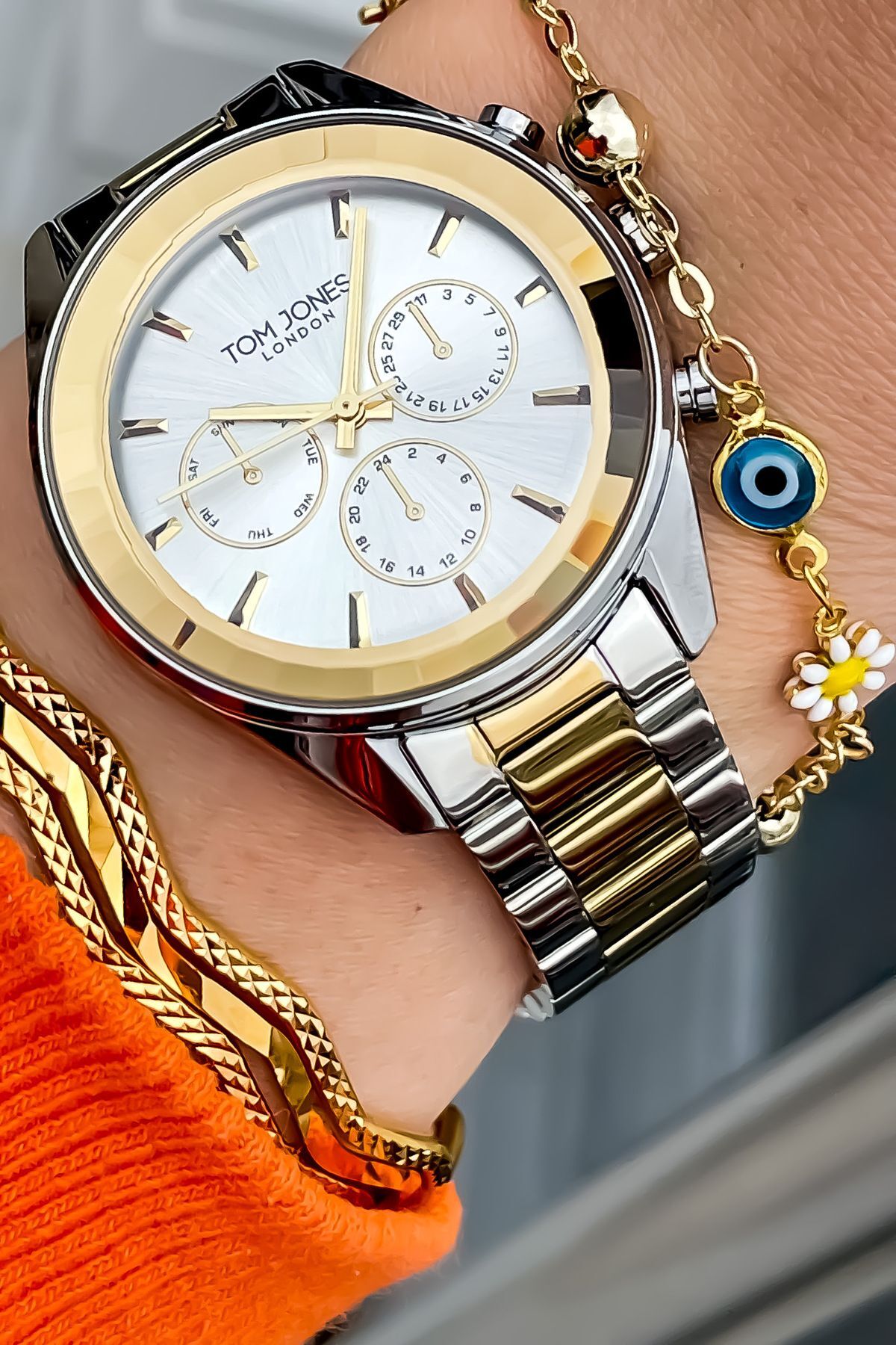Tom Jones Marka Orijinal Su Geçirmez Çelik Kadın Kol Saati Bileklik ...