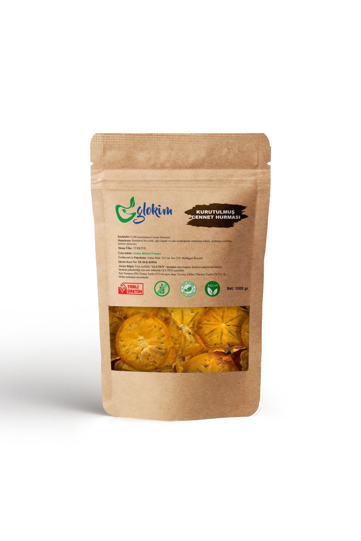 GLOKİM Kurutulmuş Cennet Hurması 1000 Gr - Trabzon Hurması Cipsi Hurma ...
