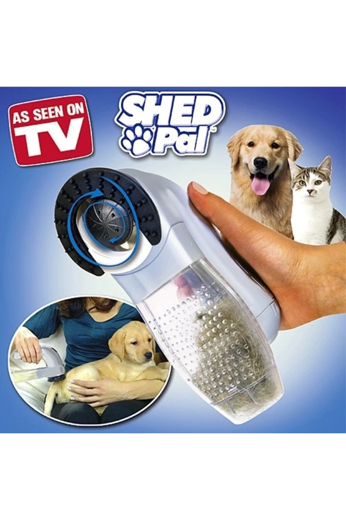 Epilons Shed Pal Kedi Köpek Vakumlu Tüy Toplama Tarağı - Tüy Toplama ...