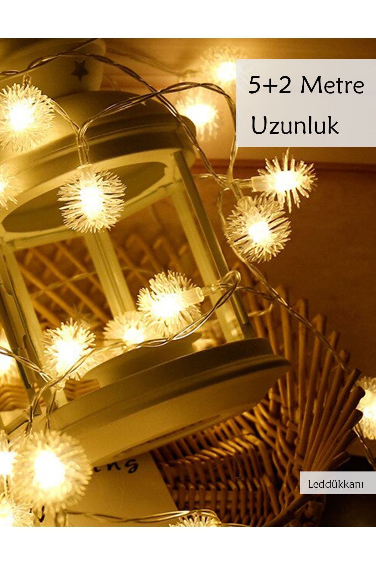 Lucente Leddükkanı 50 Led 7 Metre Güneş Enerjili Solar Led Işık Bahçe ...