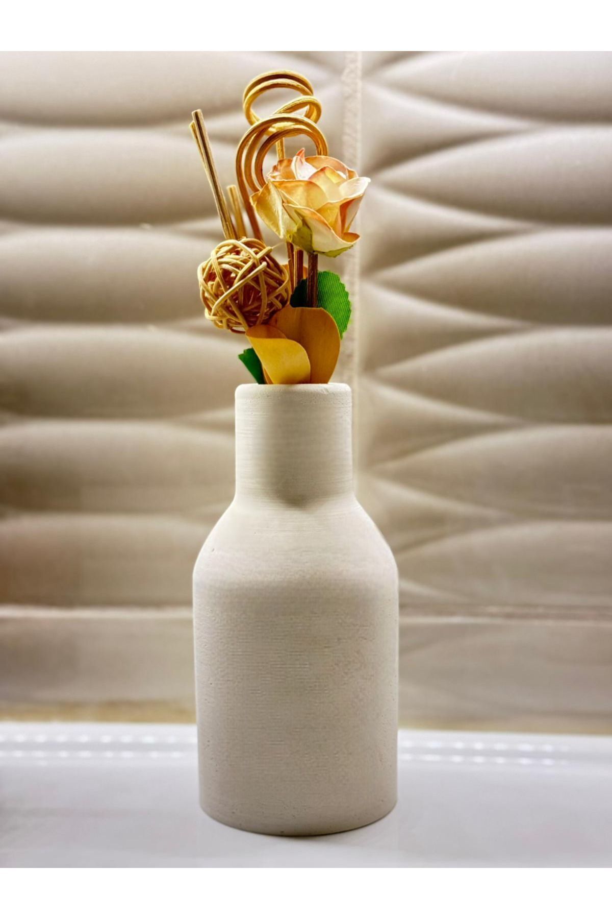 muffag Şişe Model Dekoratif Vazo Pampas Vazosu Lal Vazo Dekoratif Obje ...