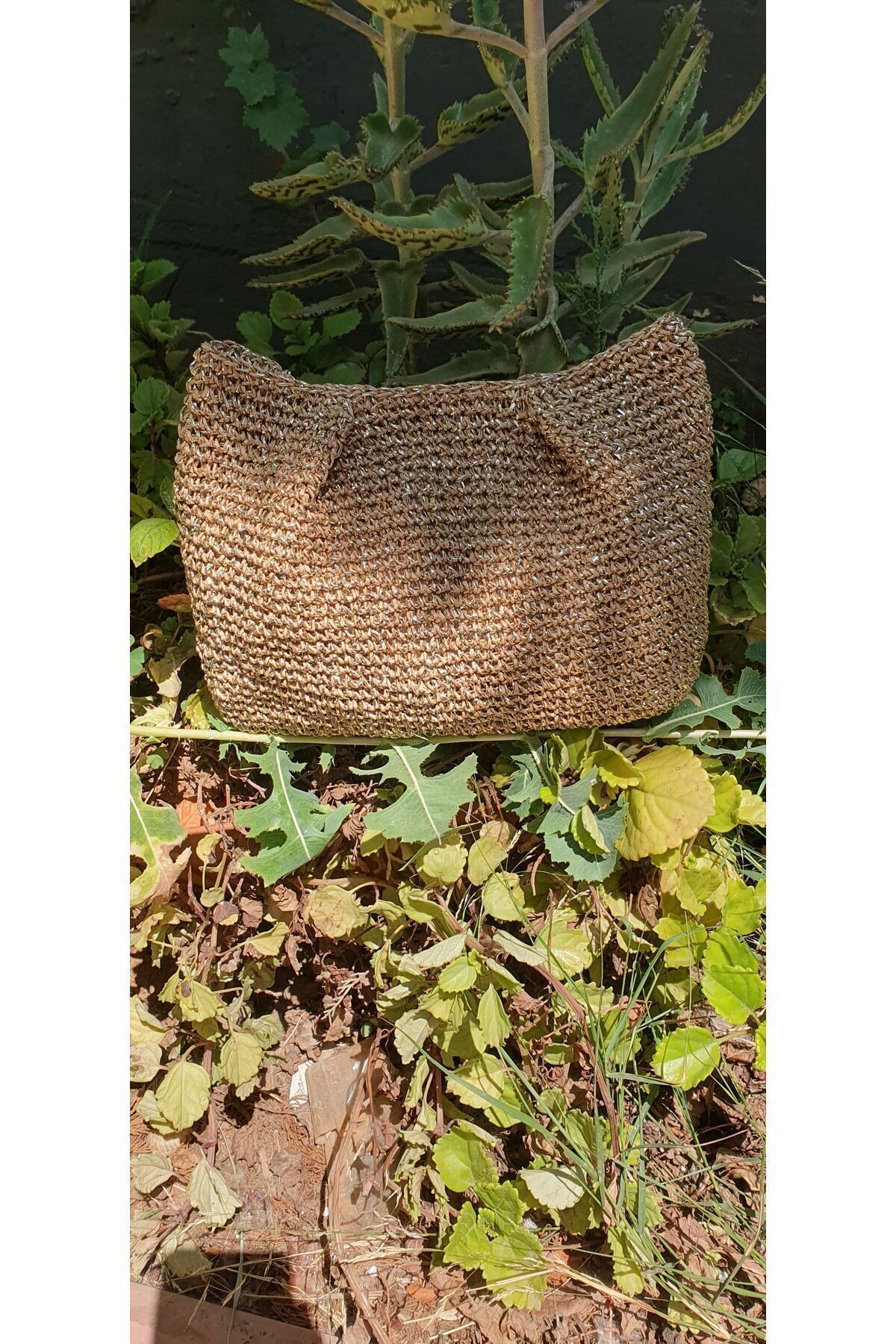 Knittingworld Hasır çanta clutch çanta portföy çanta ışıltılı çanta ...