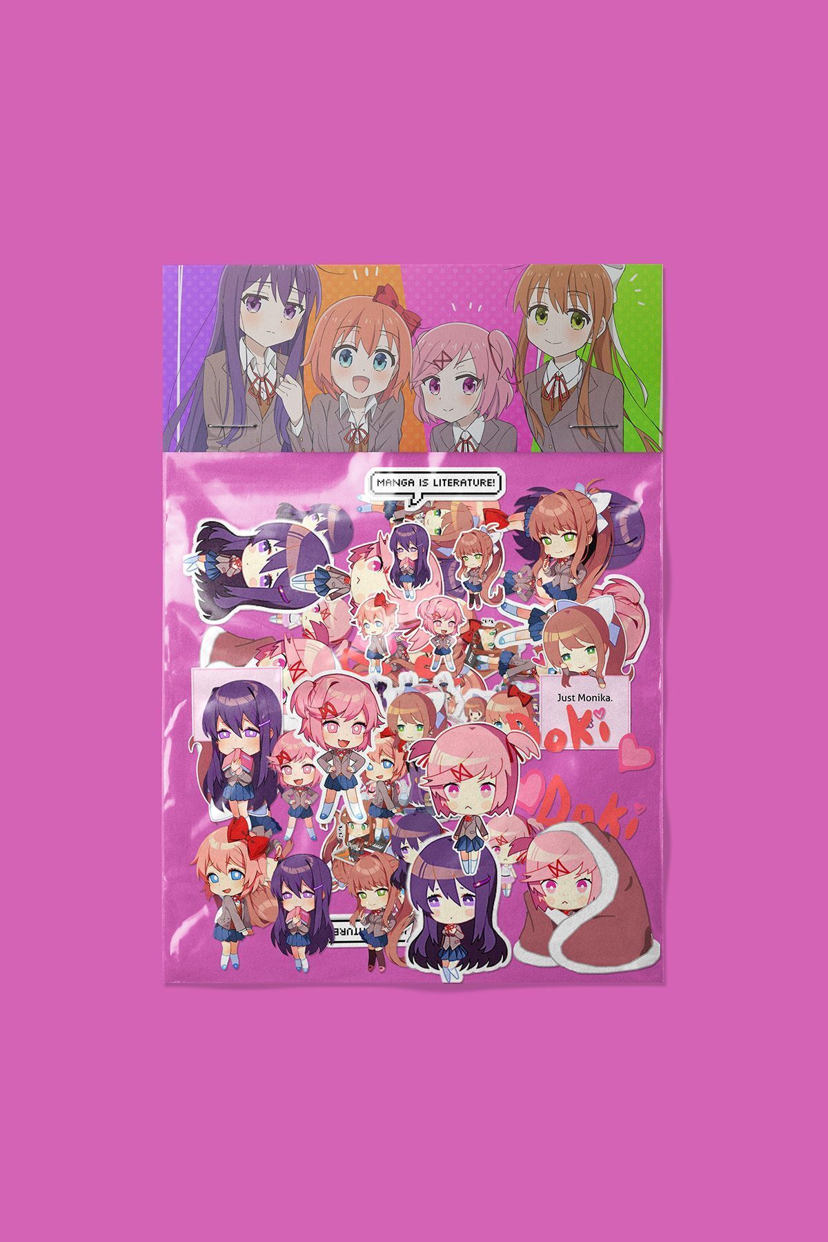 sticker Doki Doki Literature Club! Paketi/bullet Journal Defter ...