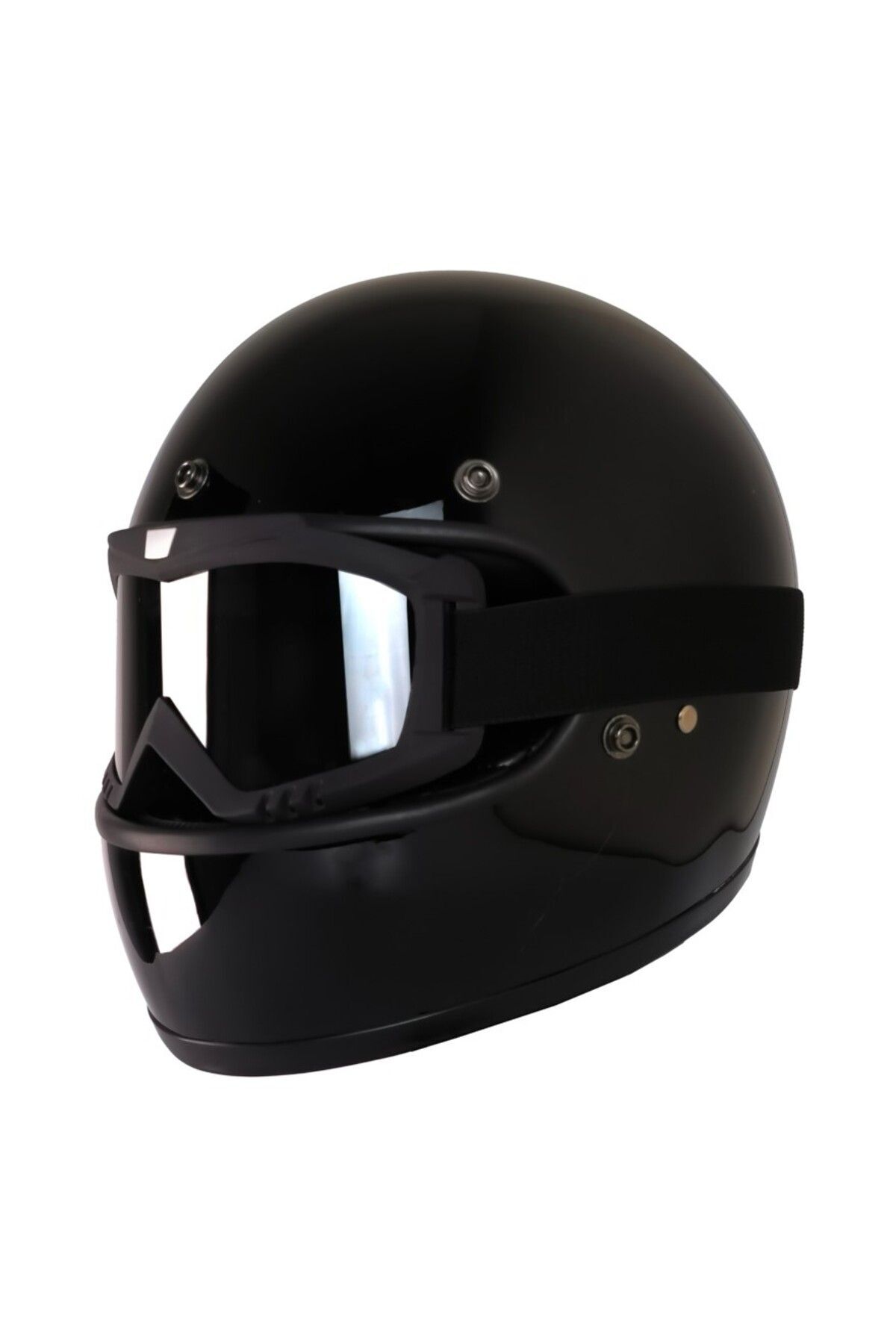 MOTOANL Motosiklet Retro Kask Harley Cafe Racer Vespa Modüler ve Anti ...