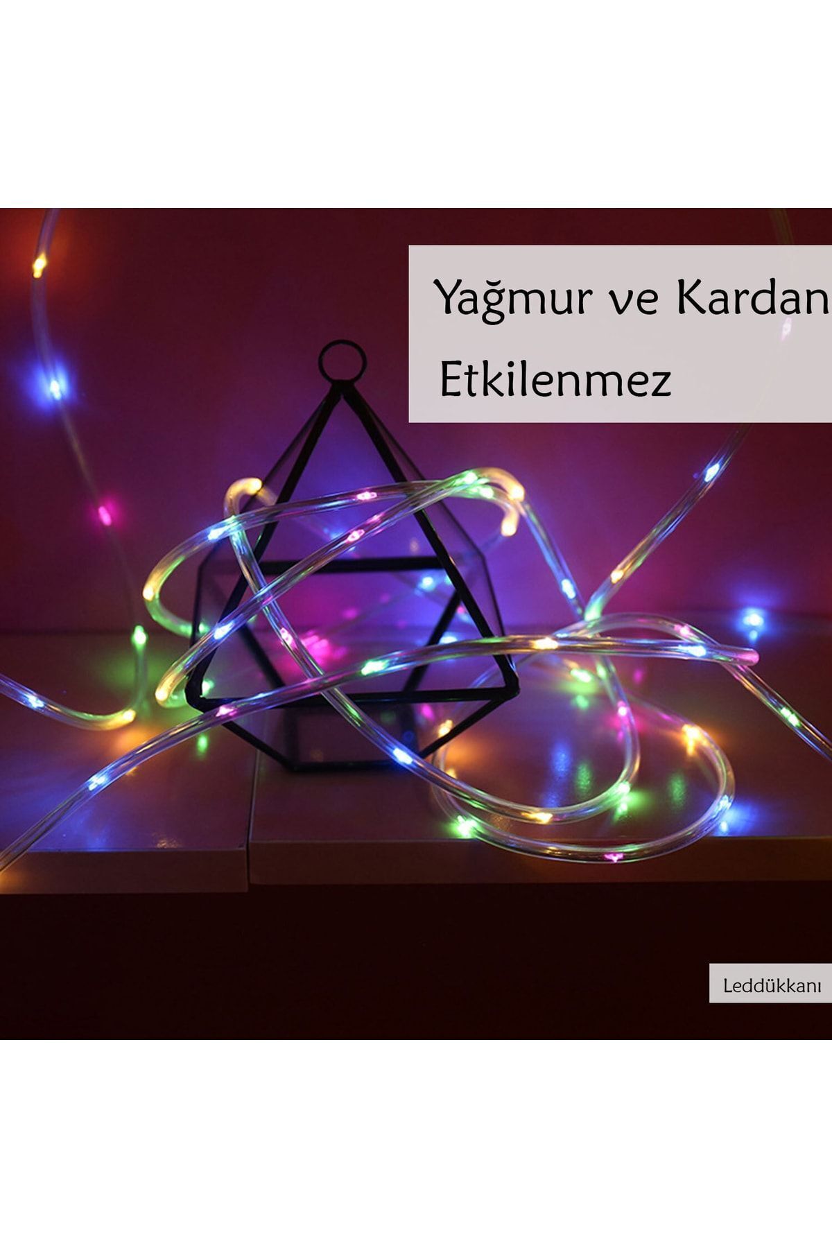 Lucente Leddükkanı 100 Led 12 Metre Renkli Flex Peri Led Işık Güneş ...