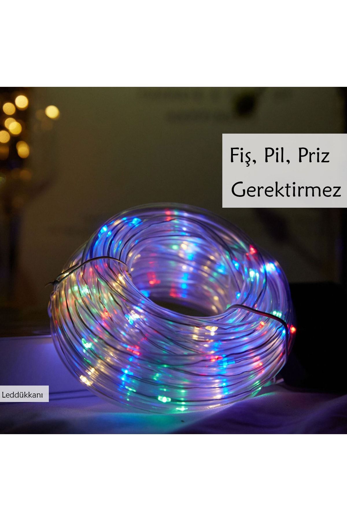Lucente Leddükkanı 100 Led 12 Metre Renkli Flex Peri Led Işık Güneş ...