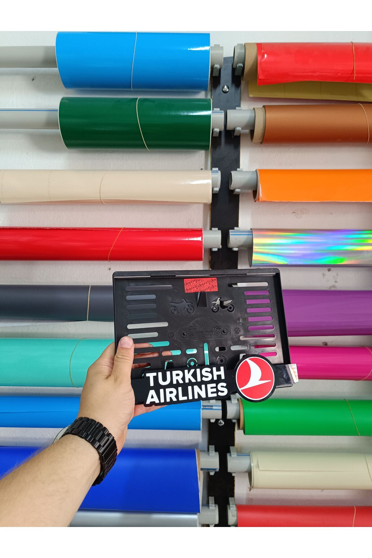 Sticker Works Turkish Airlines Motor Plakalık ( Türk Hava Yolları ...