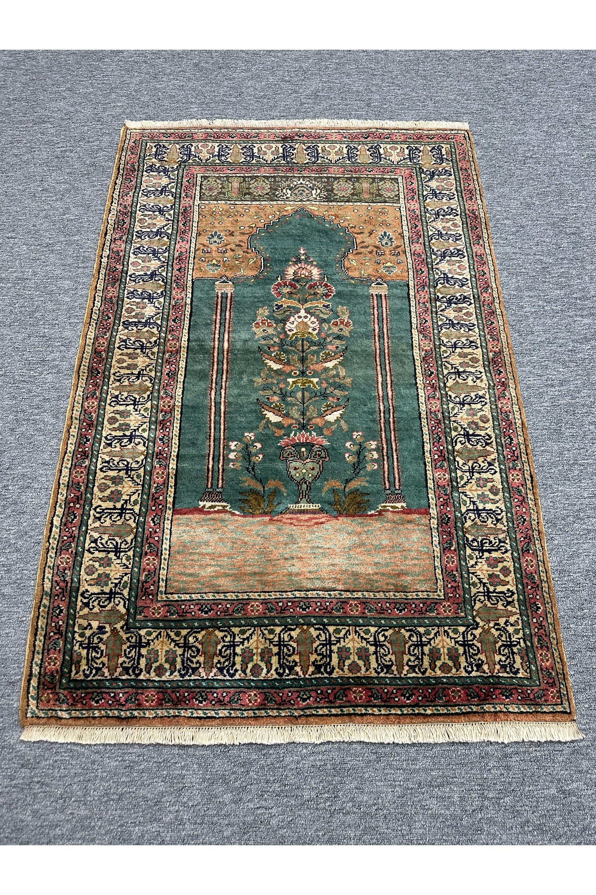 BURAK HALI El Dokuma Sıfır Bünyan Halısı Seccade 87x140 Floş İpek Namazlık Fiyatı, Yorumları ...