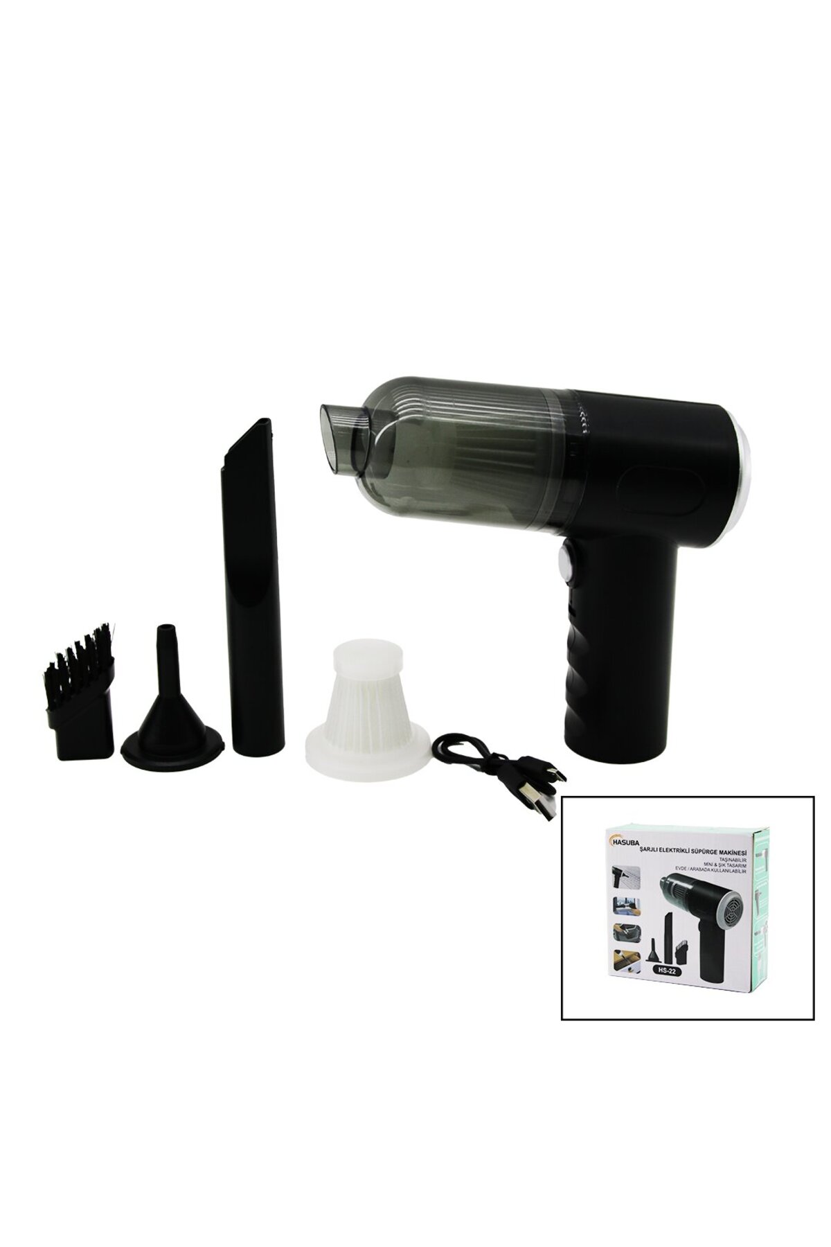 HASUBA Usb Şarjlı Elektrikli Mini Taşınabilir Süpürge Makinesi Evde ...