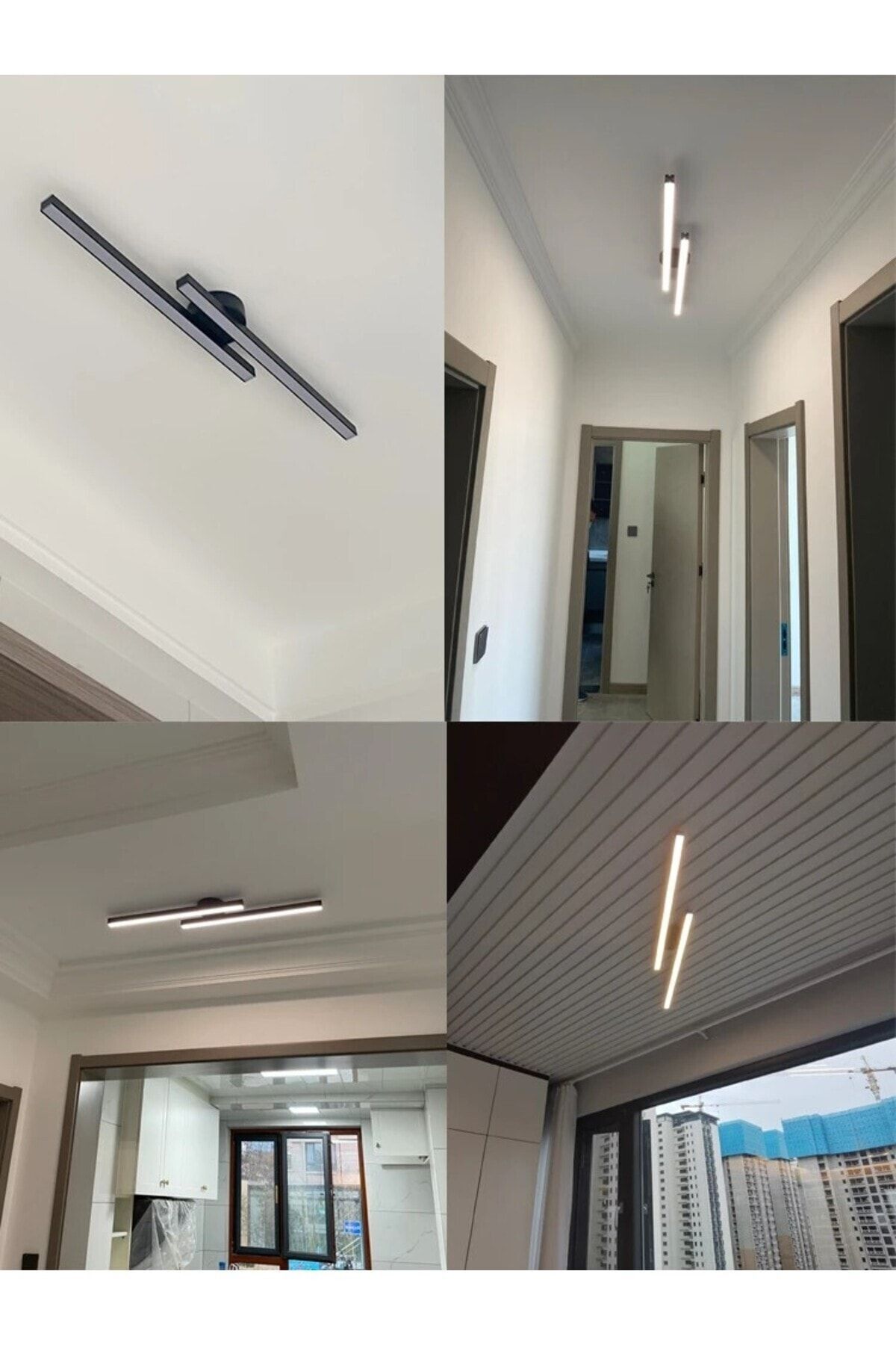 Mikro Light Project Modern Tavan Koridor Aydınlatması Çubuk Led Siyah ...