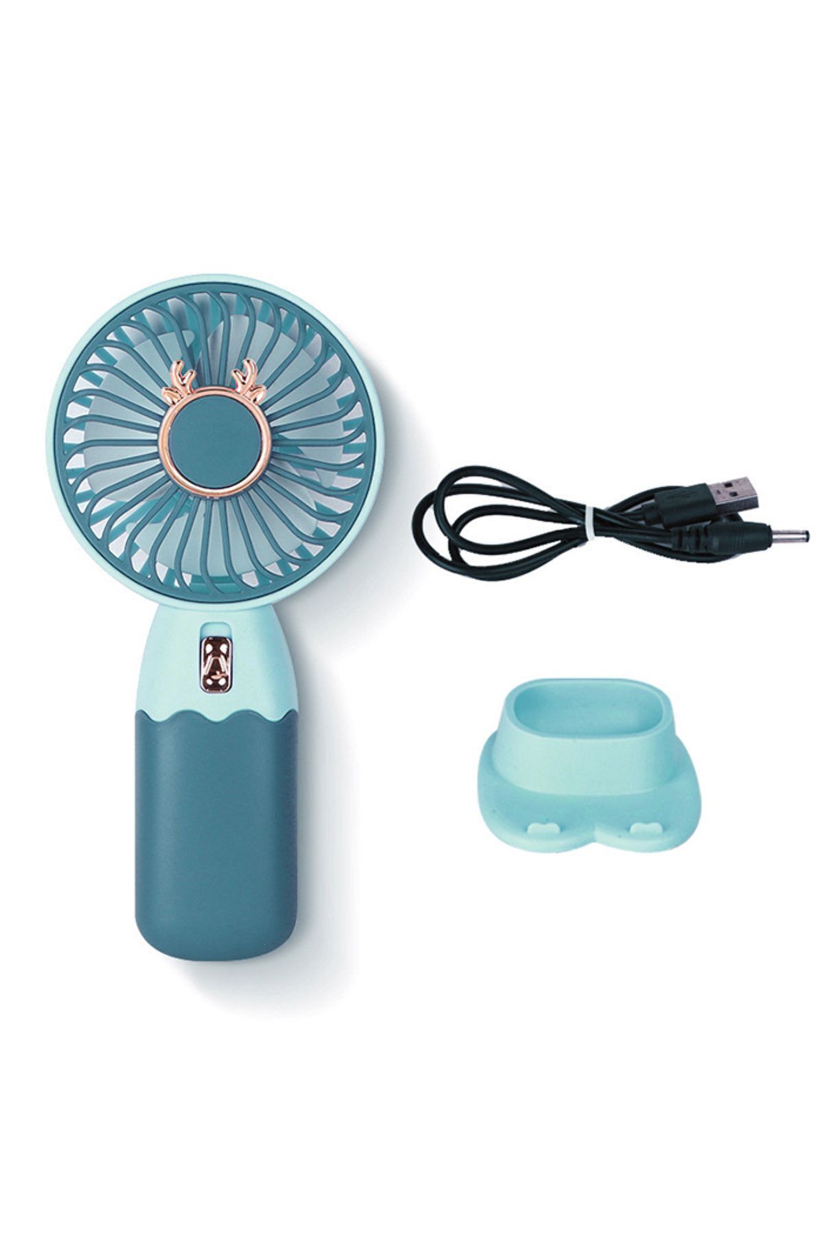 Ally ZB088 Ev Ofis için Masaüstü Standlı USB Şarjlı El Fanı MAVİ Fiyatı ...