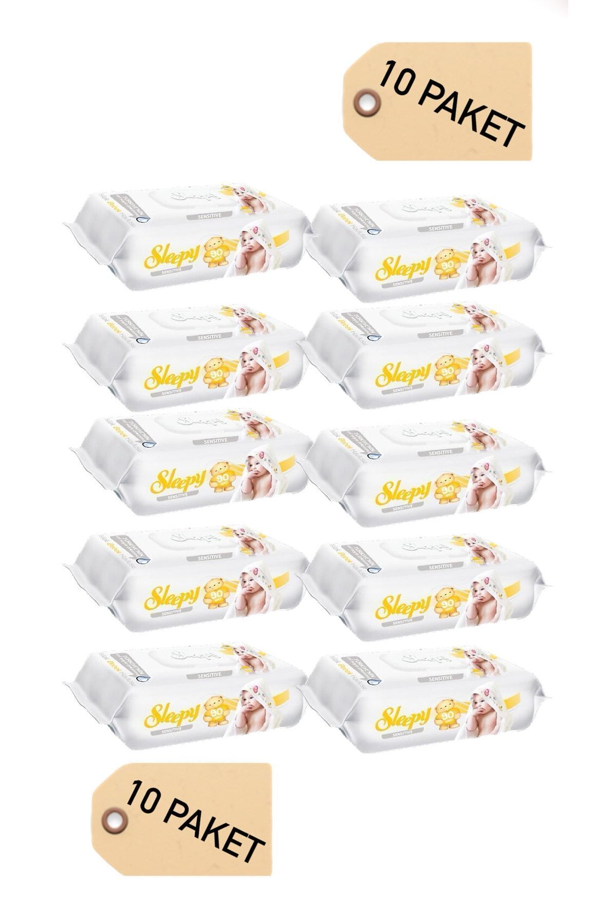 Sleepy Sensitive 90 Yaprak 10'lu Paket Islak Mendil Fiyatı, Yorumları ...