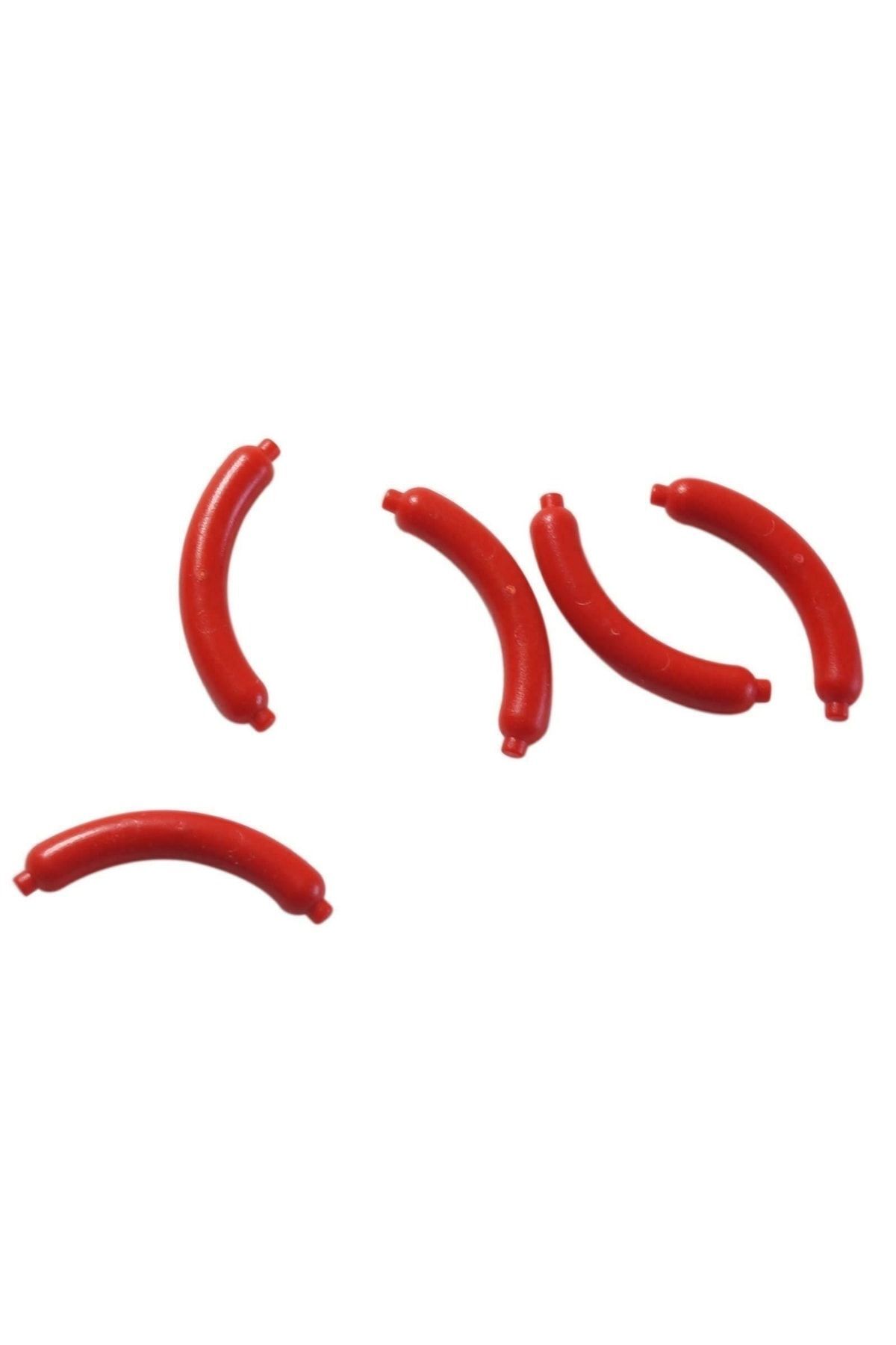 LEGO Aksesuar Moc Minifigür Food Yiyecek Sausage Hot Dog Kırmızı Sosis ...