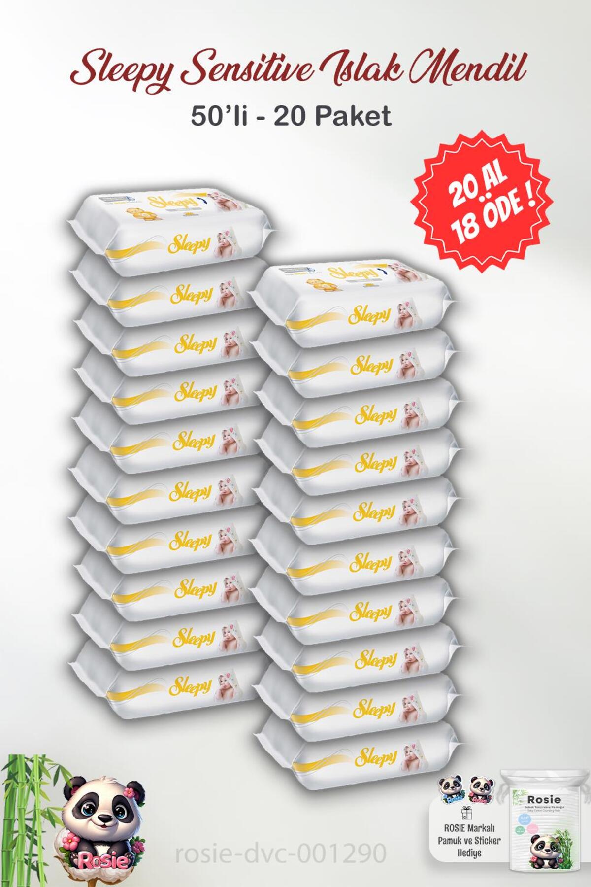 Sleepy Sensitive Islak Bebek Mendil 50'li ve ROSIE Fiyatı, Yorumları ...