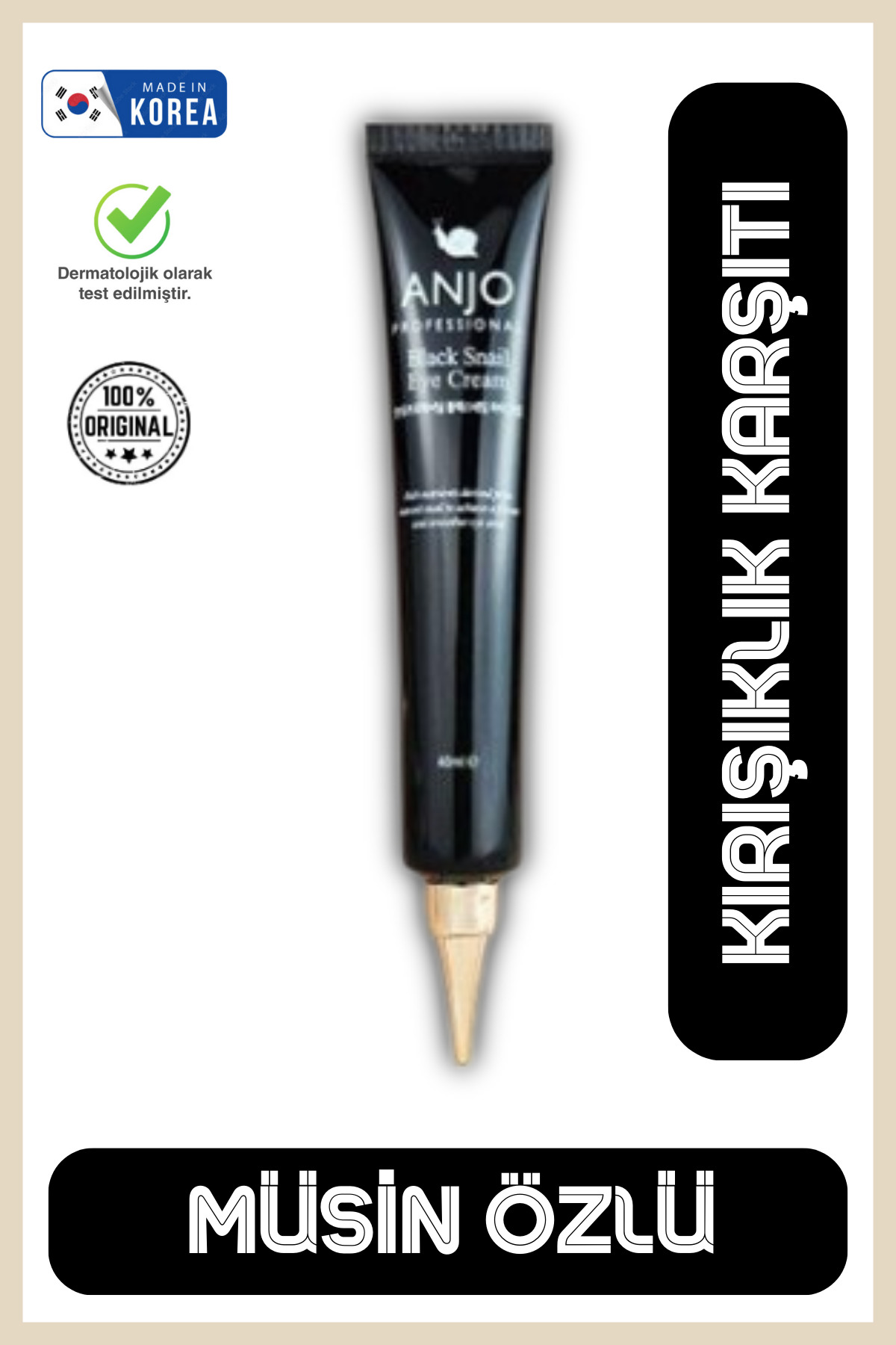 Anjo Salyangoz Özlü Onarıcı Kırışıklık Karşıtı Kore Göz Çevresi Bakım ...