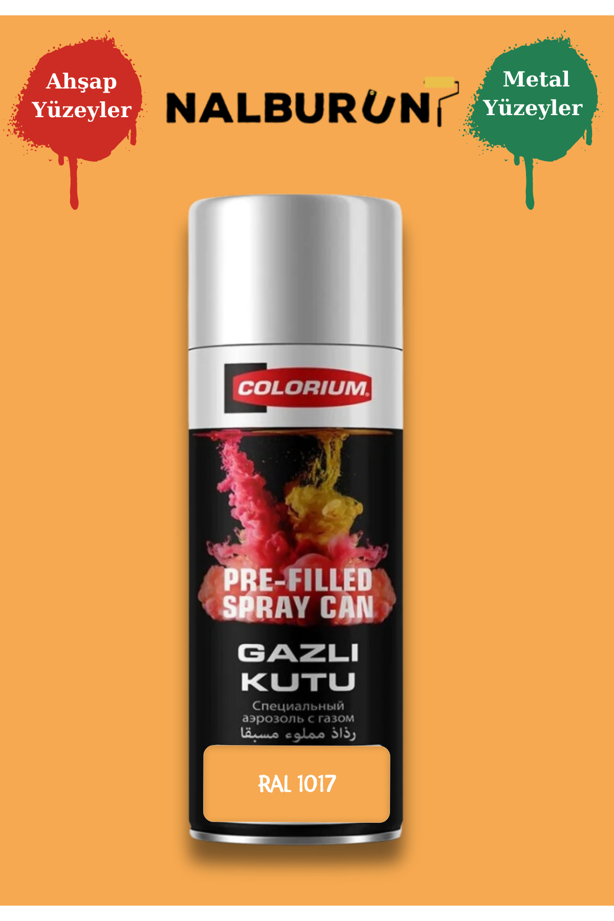 Colorium K7 Ral Renkleri 400 Ml Özel Doldurulmuş Selülozik Mat Sprey ...