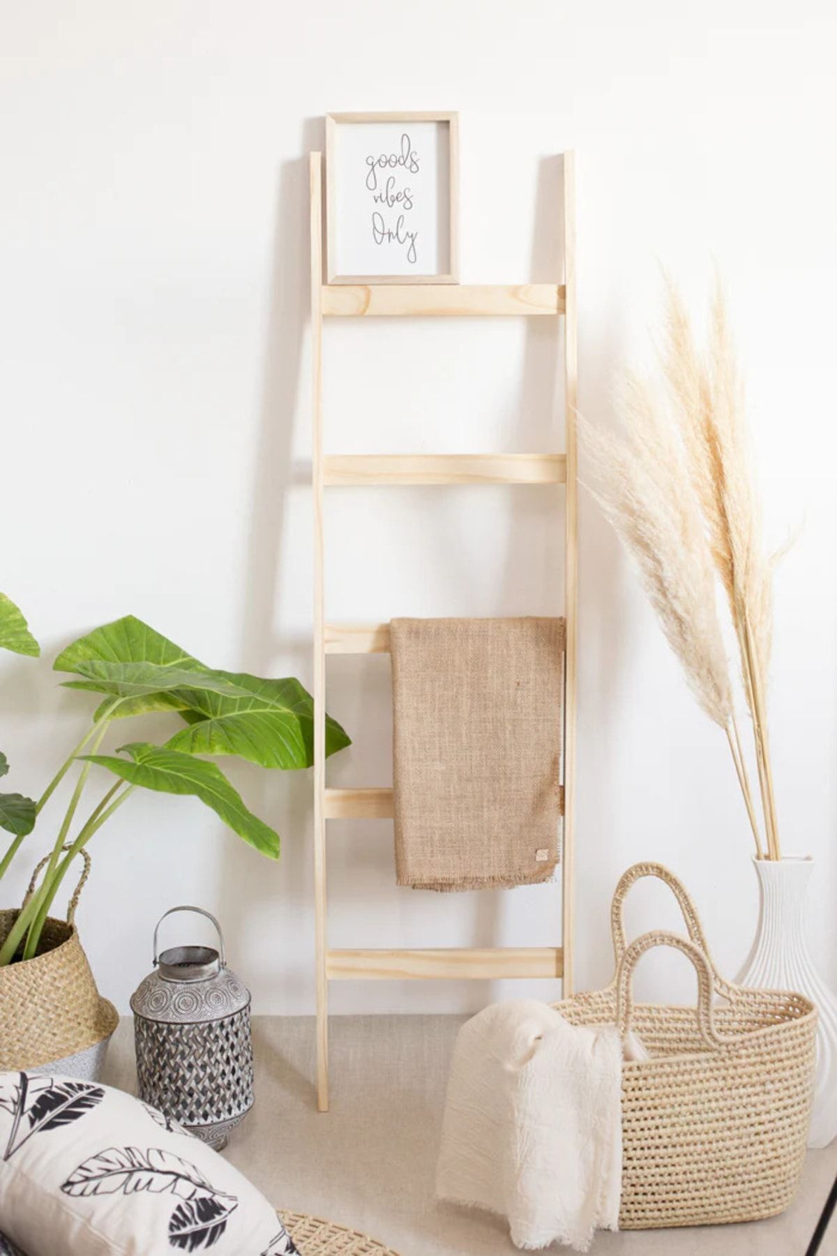 Efem Dekor Dekoratif Masif Ahşap Merdiven Dekoratif Merdiven Raf ...