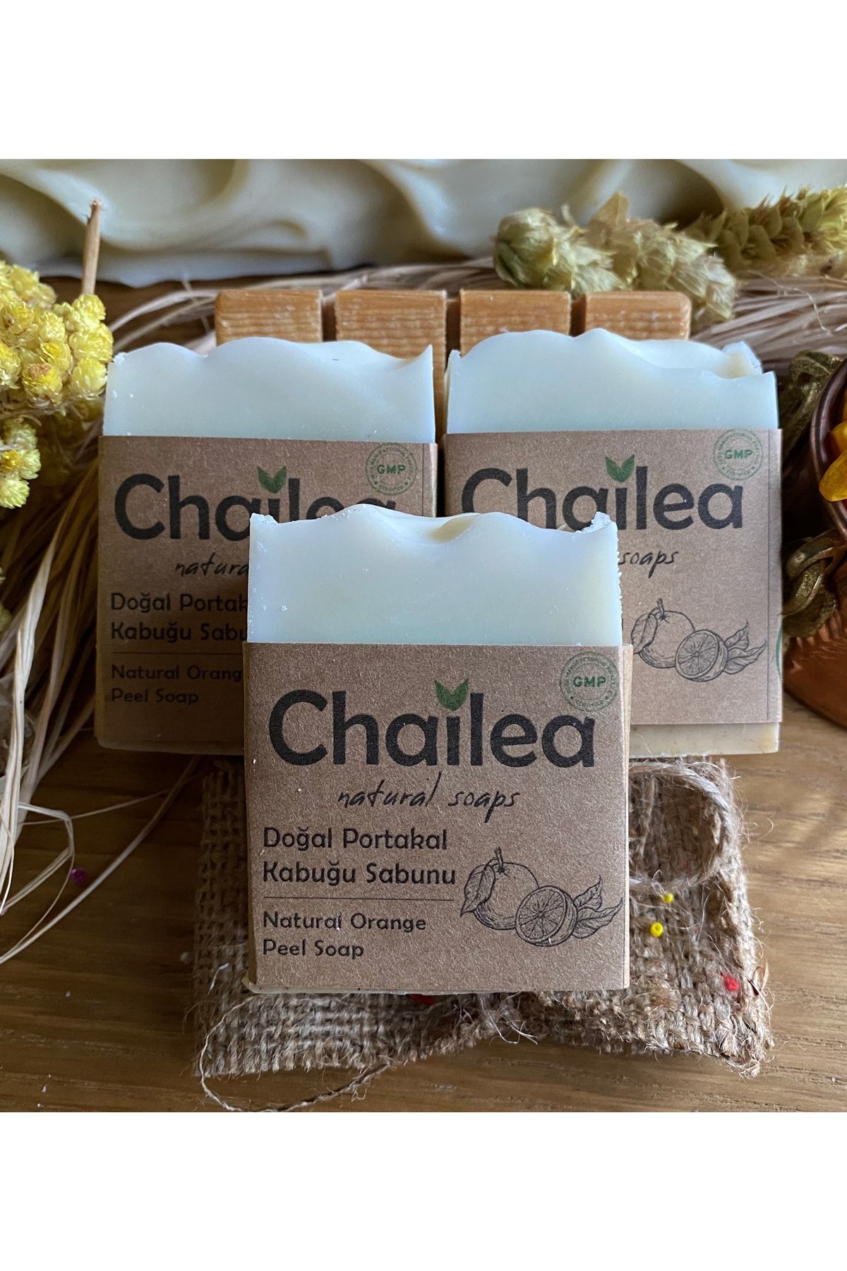 Chailea Doğal Portakal Kabuğu Sabunu Doğal El Yapımı 100 gram 3'lü ...