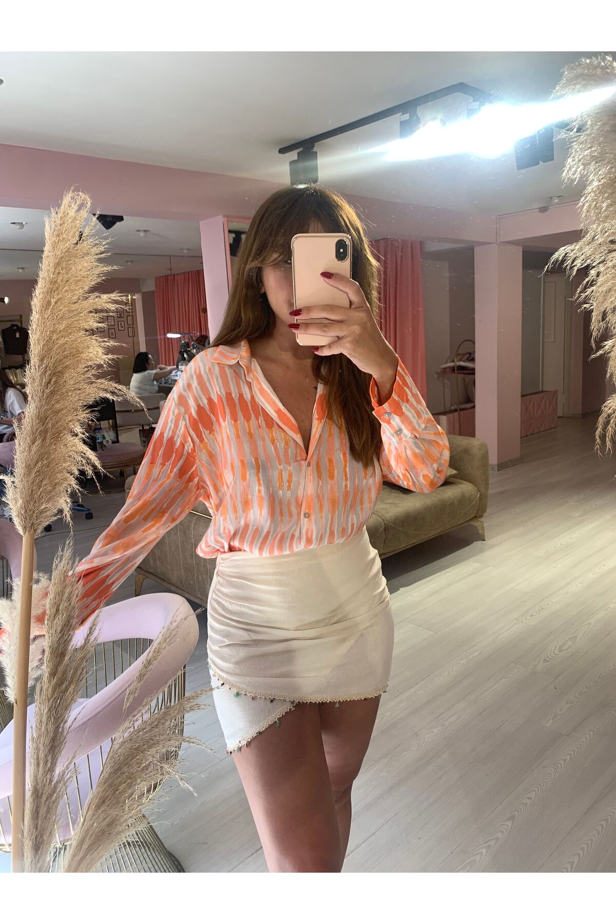 Pera Turuncu gömlek Fiyatı, Yorumları - Trendyol