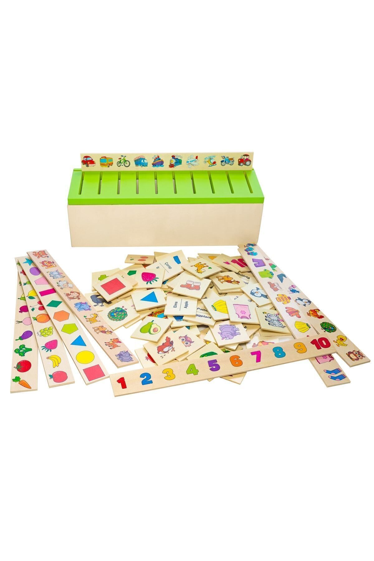 Circle Toys Ahşap Bilgi Sınıflandırma Kutusu Eğitici Mazgallı Oyuncak ...