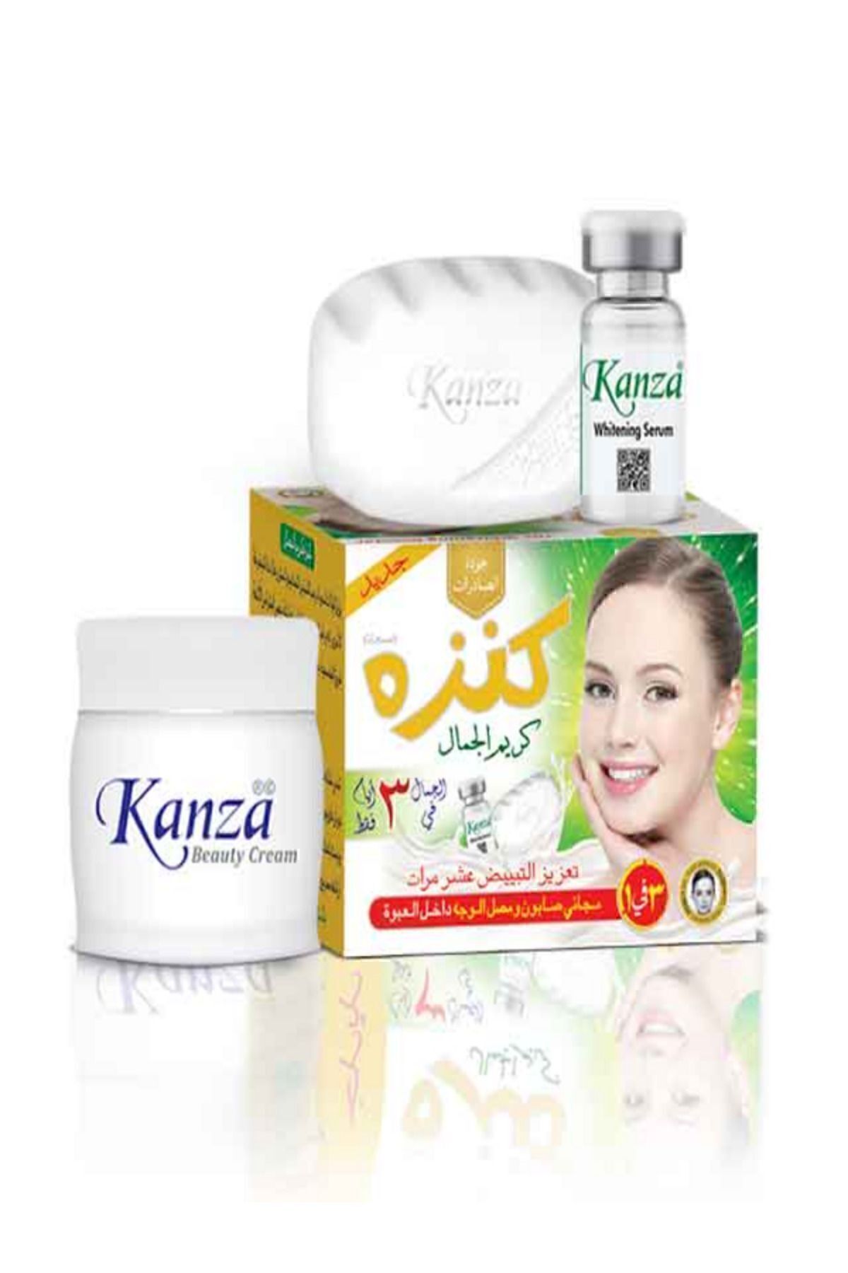 Kanza Beyazlatma güzellik kremi ile ücretsiz SERUM ve sabun - Fiyatı ...