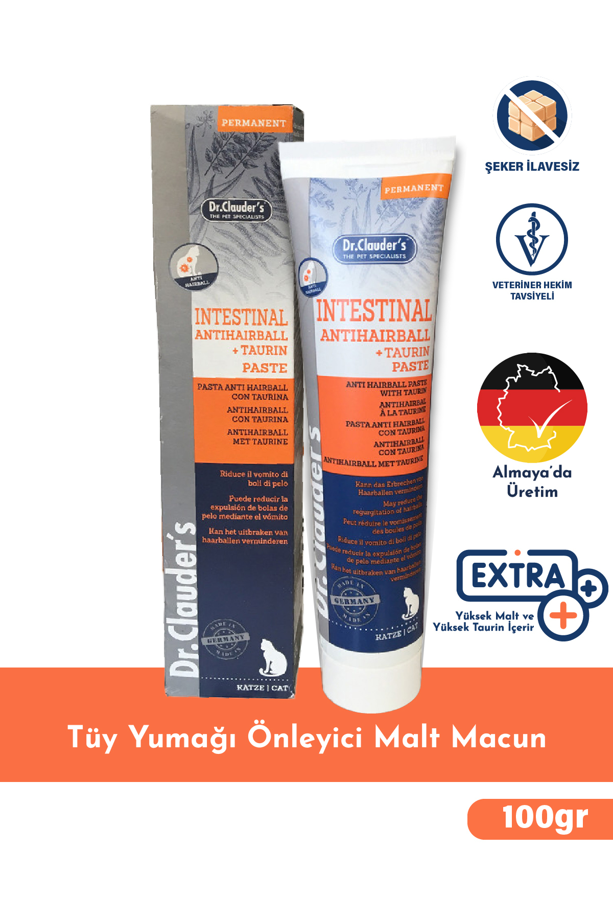 Dr. Clauder Dr.clauders Hairball Kedi Tüy Yumağı Oluşumuna Karşı Malt ...