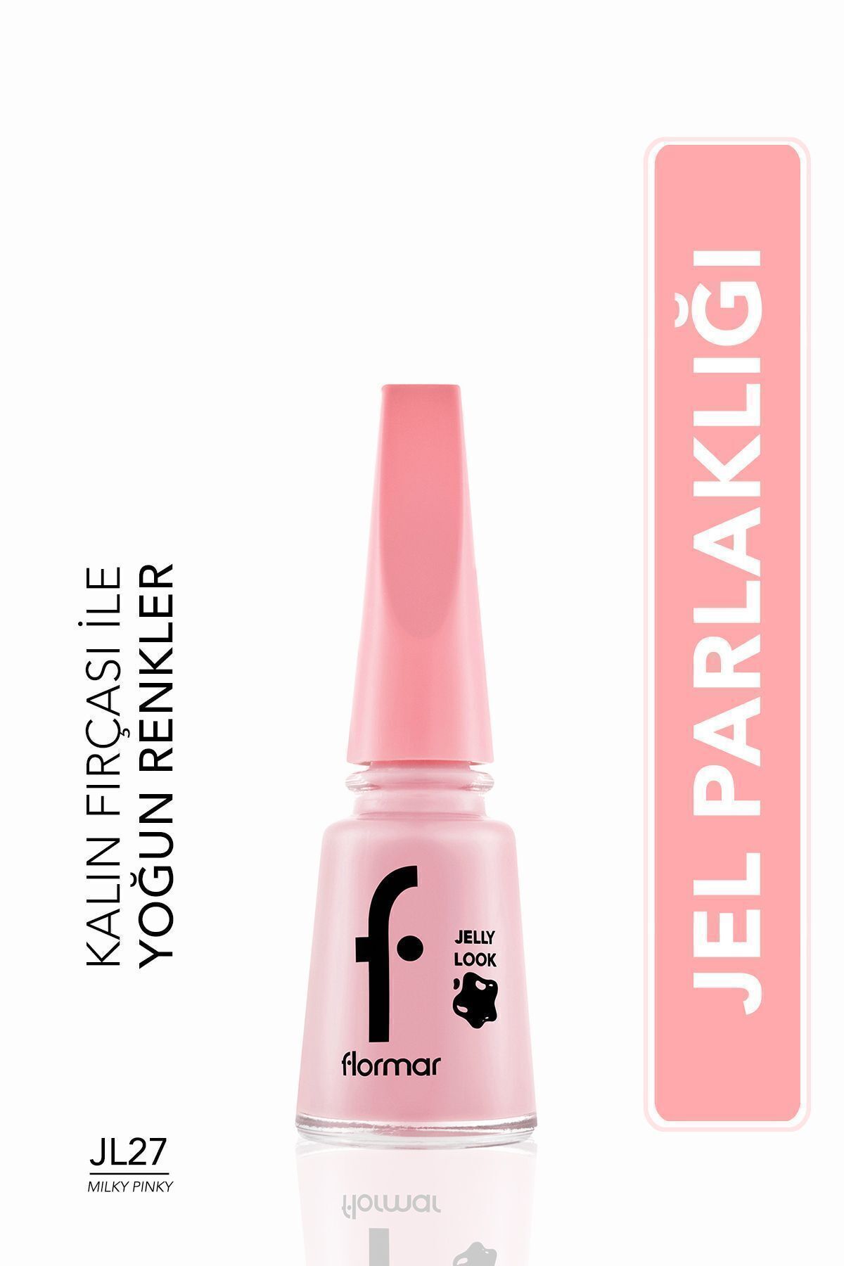 Flormar Jel Görünümlü Parlak Oje (PEMBE) - Jelly Look Nail Enamel - Jl27 Milky Pinky ...