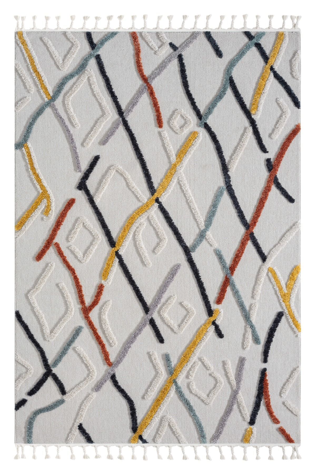 MOQA Max 1805 Multi Bukle Dokuma Halı Hav Toz Vermez Etnik Iskandinav ...