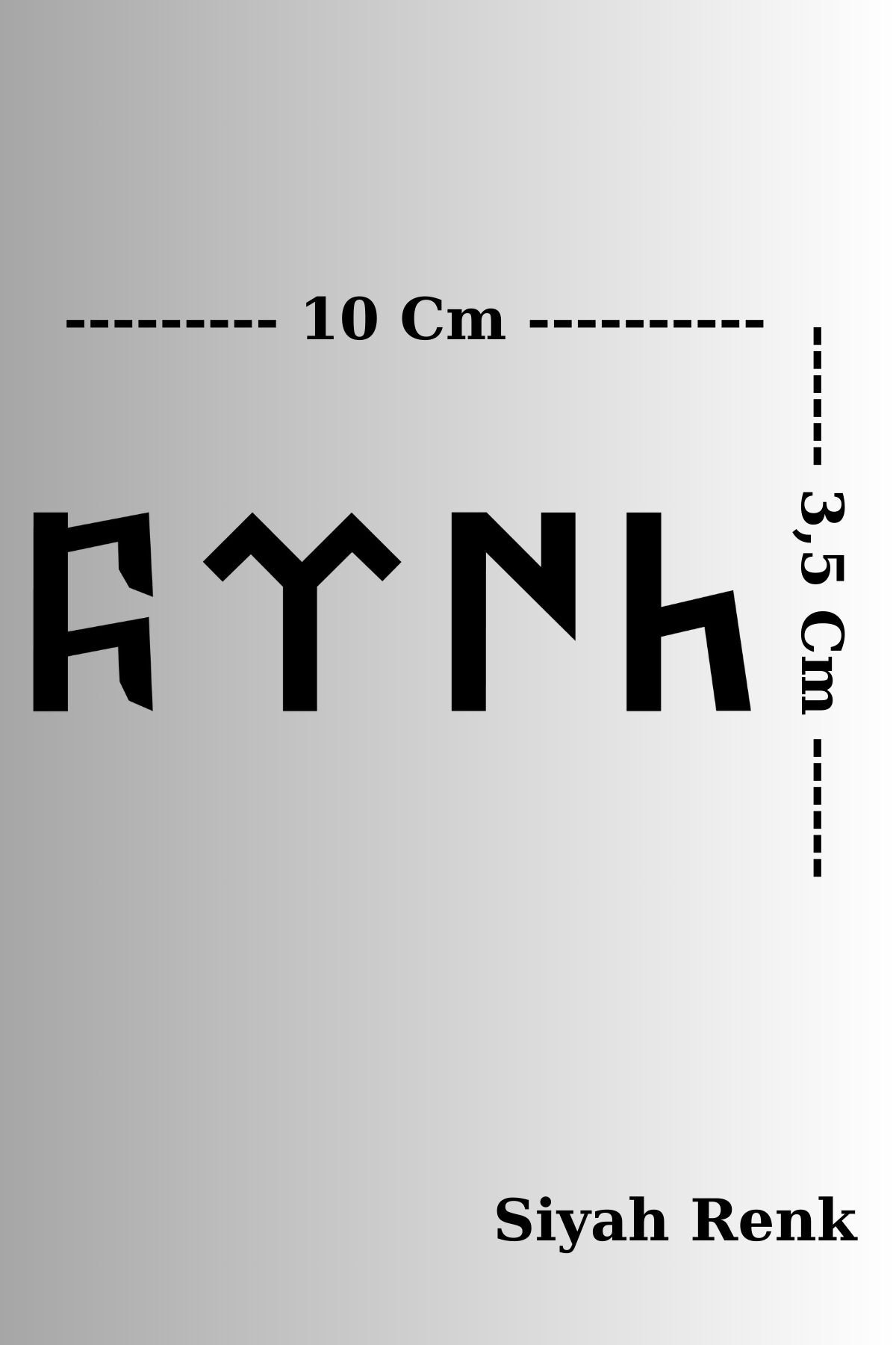 Al Yapıştır Göktürkçe "Türk" Yazılı Araç Sticker 10 cm - Fiyatı, Yorumları
