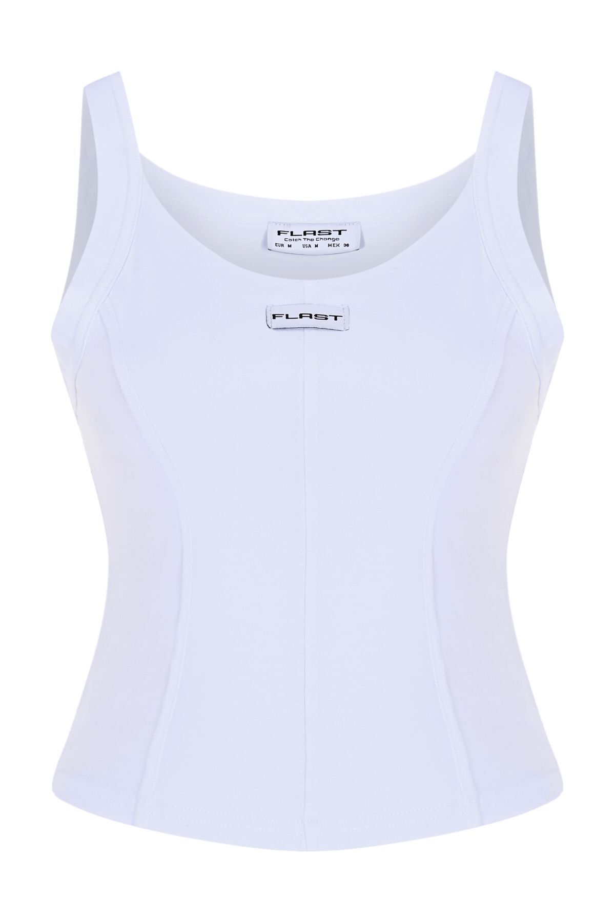 FLAST Kadın Beyaz Askılı Premium Korse Görünüm Karl Essentials Basic ...