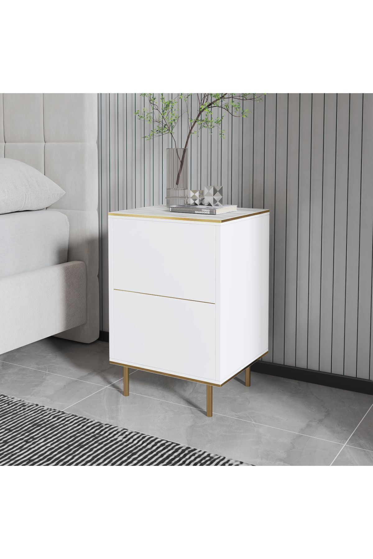 İNARCH DİZAYN İmaj Komodin Orma Mermer/Beyaz Gold Fiyatı, Yorumları - Trendyol