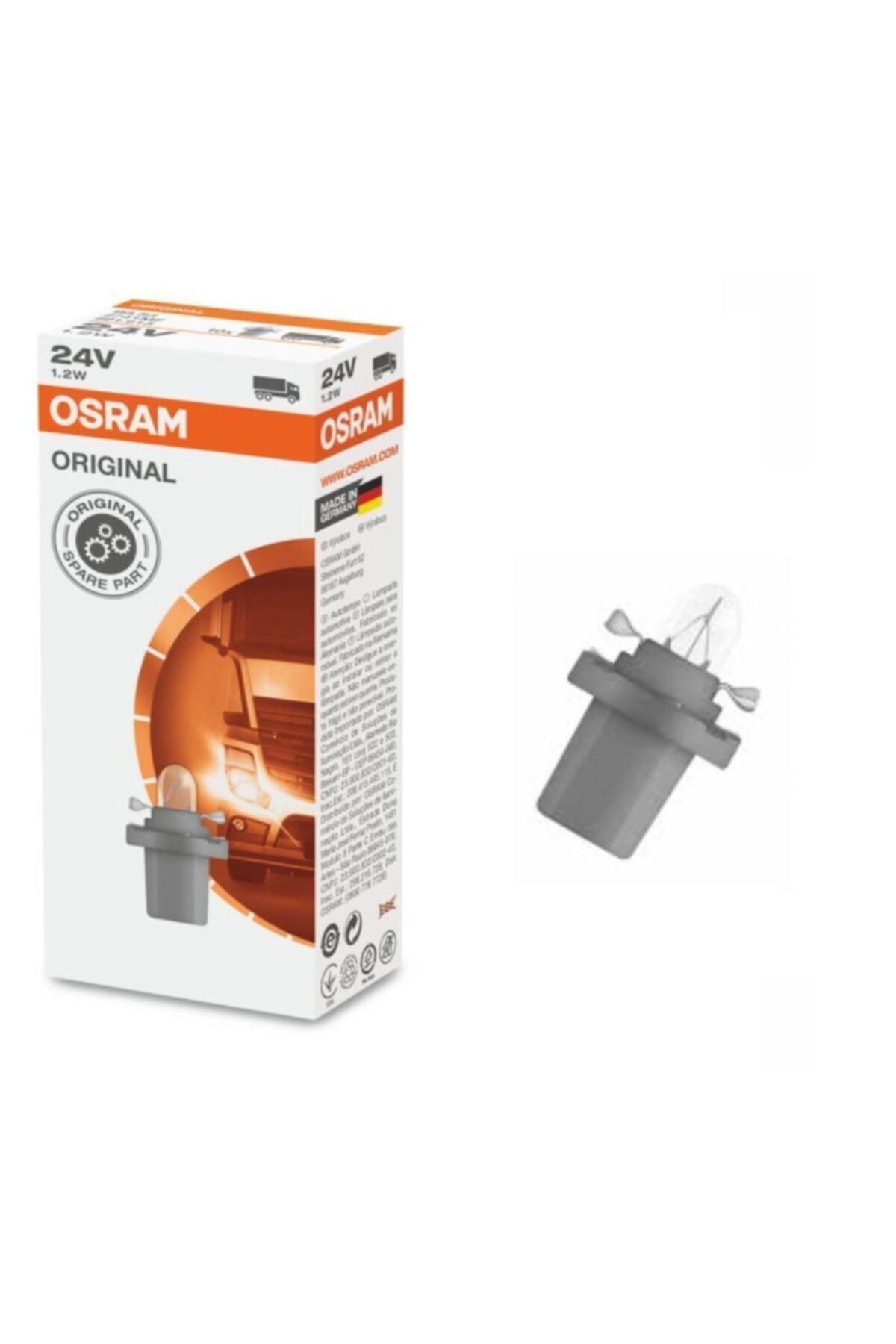 Osram 2741 Mf 24 Volt 1.2 Watt Gri Soketli Ampul ( 10 Adet ) - Fiyatı ...
