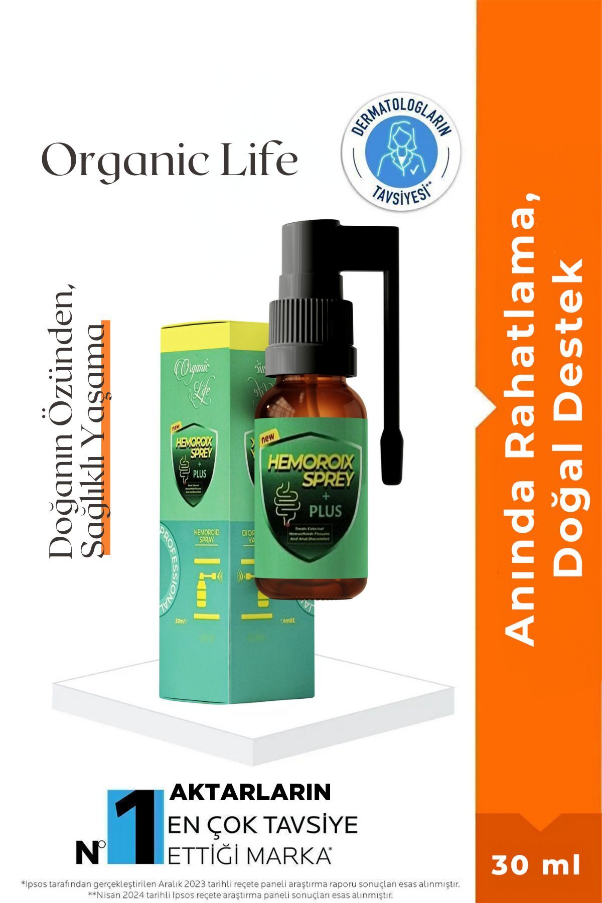 organic life Sprey Hemoroıx Sprey Plus 30 ml - Fiyatı, Yorumları