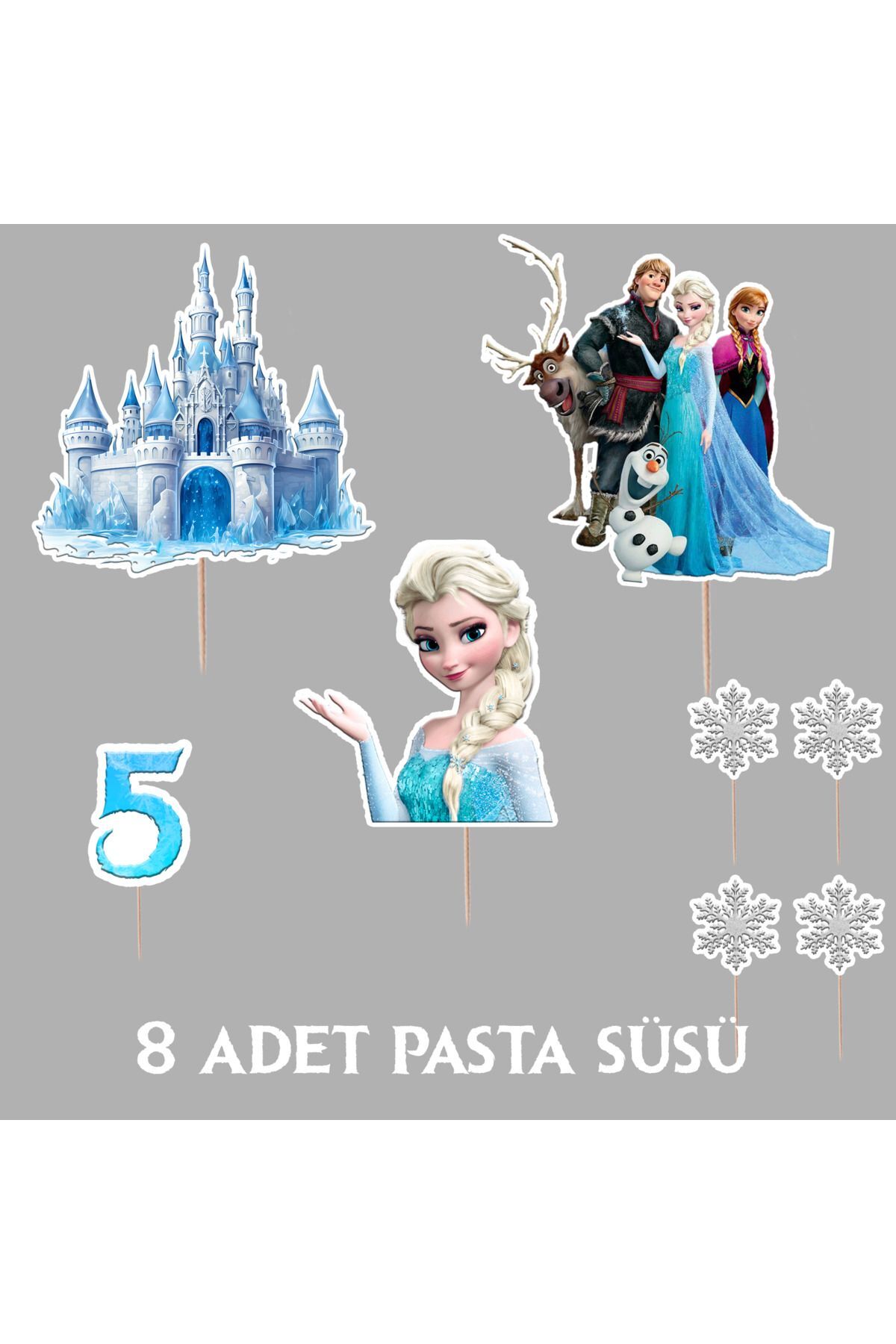 parti Karlar Ülkesi Frozen Elsa Pasta Kürdan Süsü Seti Fiyatı ...