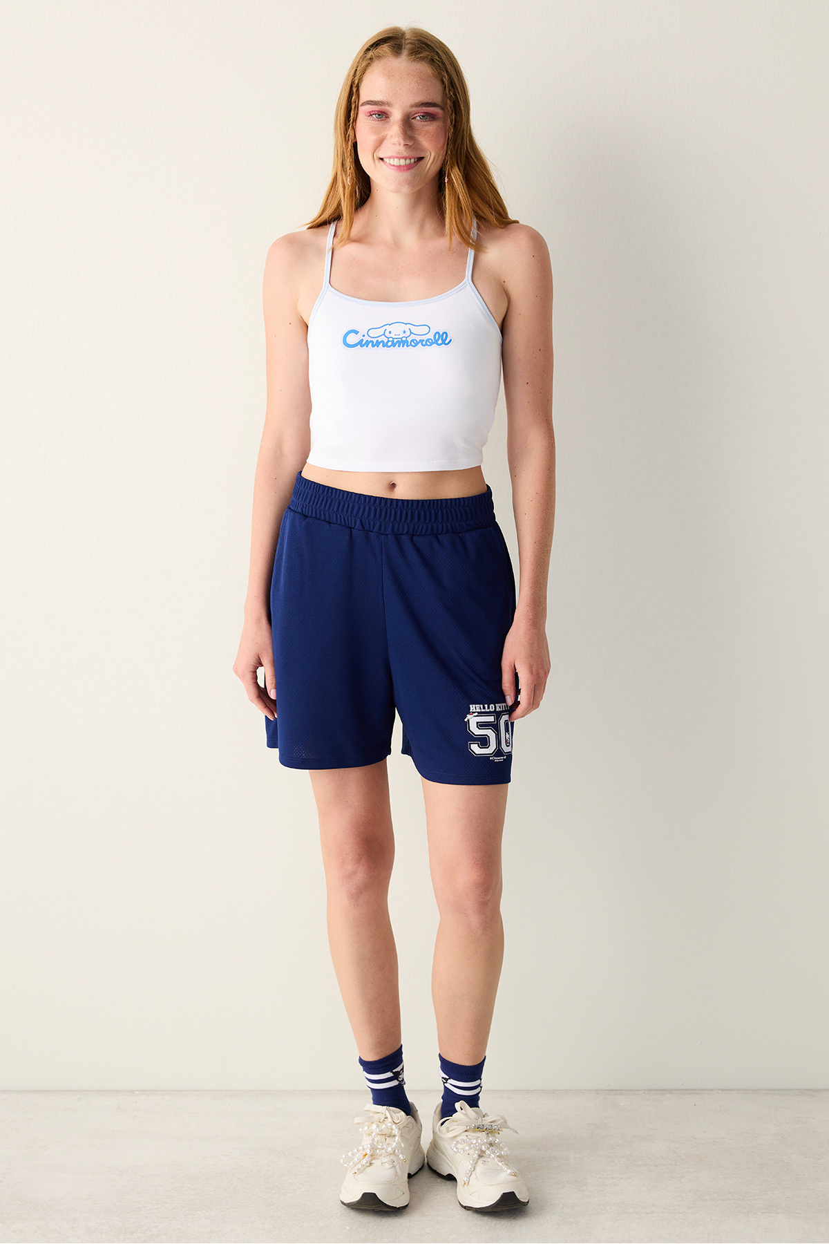 Penti Thin Strap Removable Beyaz Atlet - Sanrio Koleksiyonu Fiyatı ...