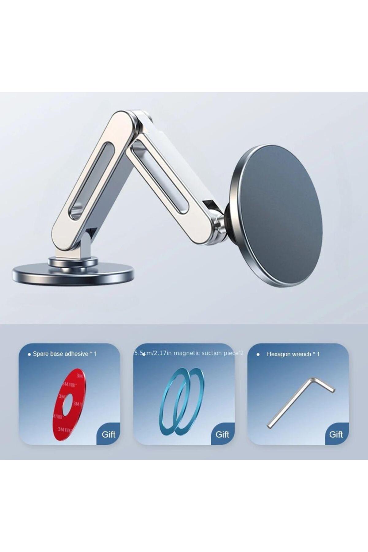 AET Metal Manyetik Araç İçi Telefonu Tutucu 360° Serbest Dönüş Magsafe ...