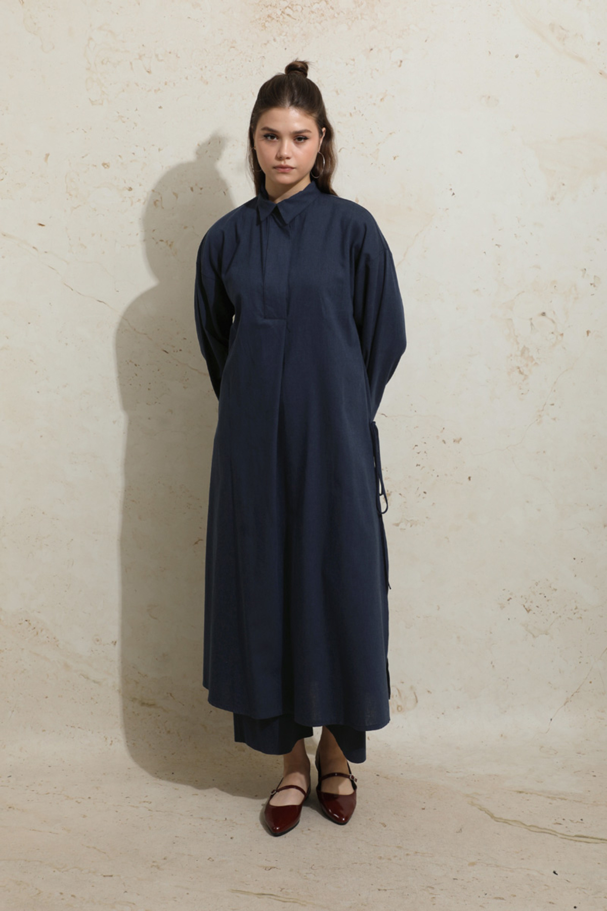 ZÜLAYS Yırtmaçlı Uzun Tunik Takım Lacivert Fiyatı, Yorumları - Trendyol