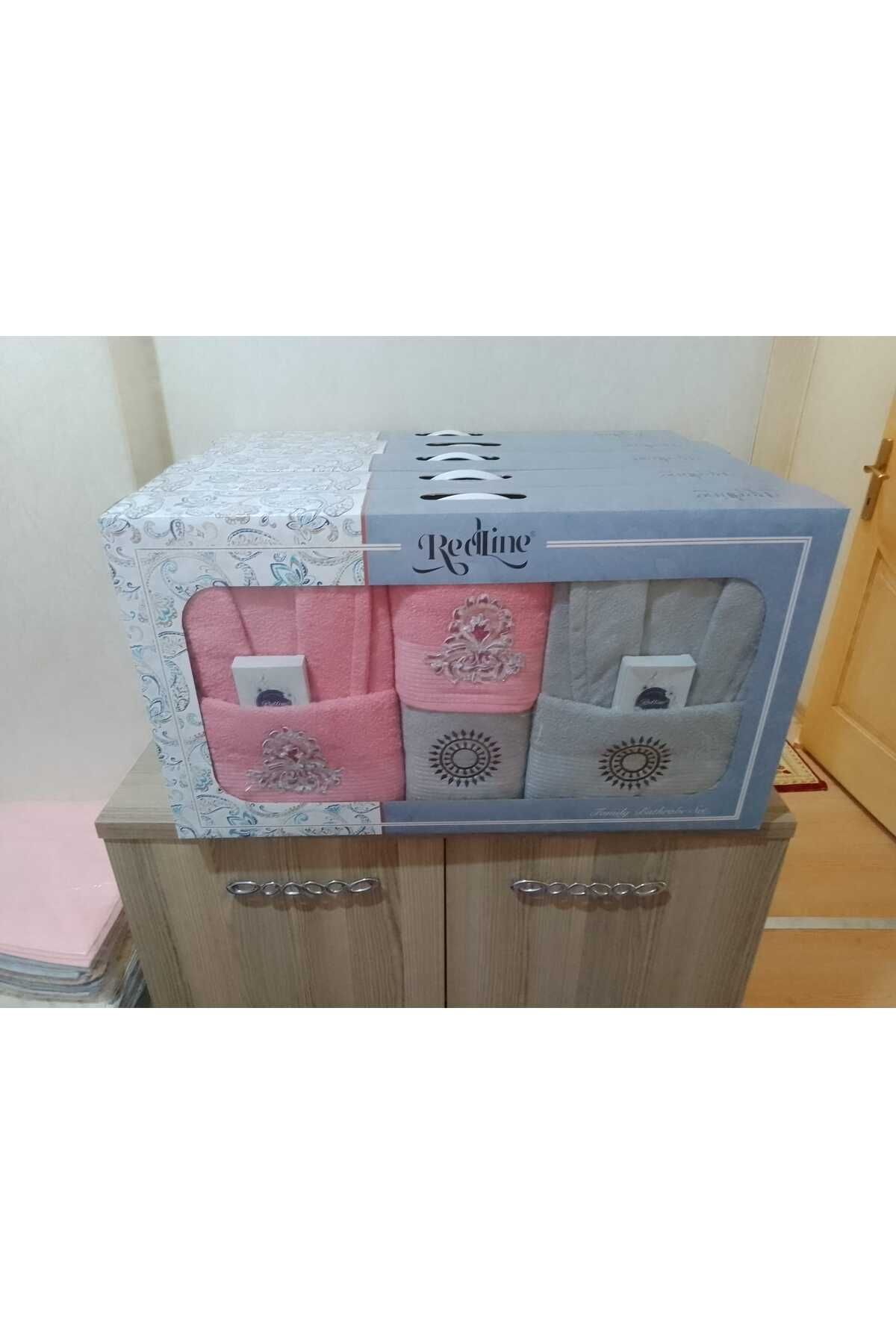 Redline Melisa Home Design Eko Bornoz Takımı/family Bathrobe Set ...
