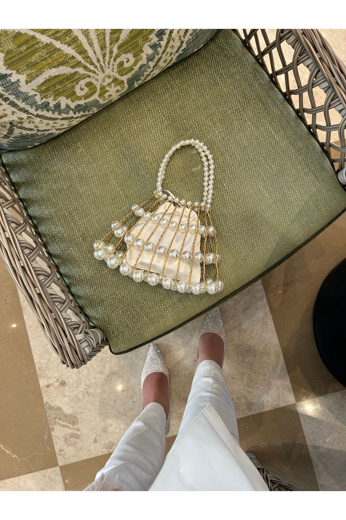 Merve Bayraktar tasarım inci çanta Fiyatı, Yorumları - Trendyol