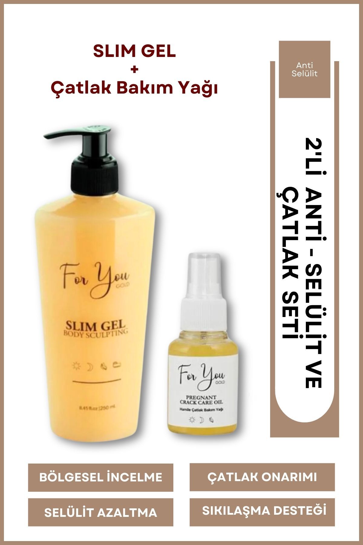 For You Gold Slim Jel (slimgel) Selülit Jeli Ve Çatlak Oluşumunu ...