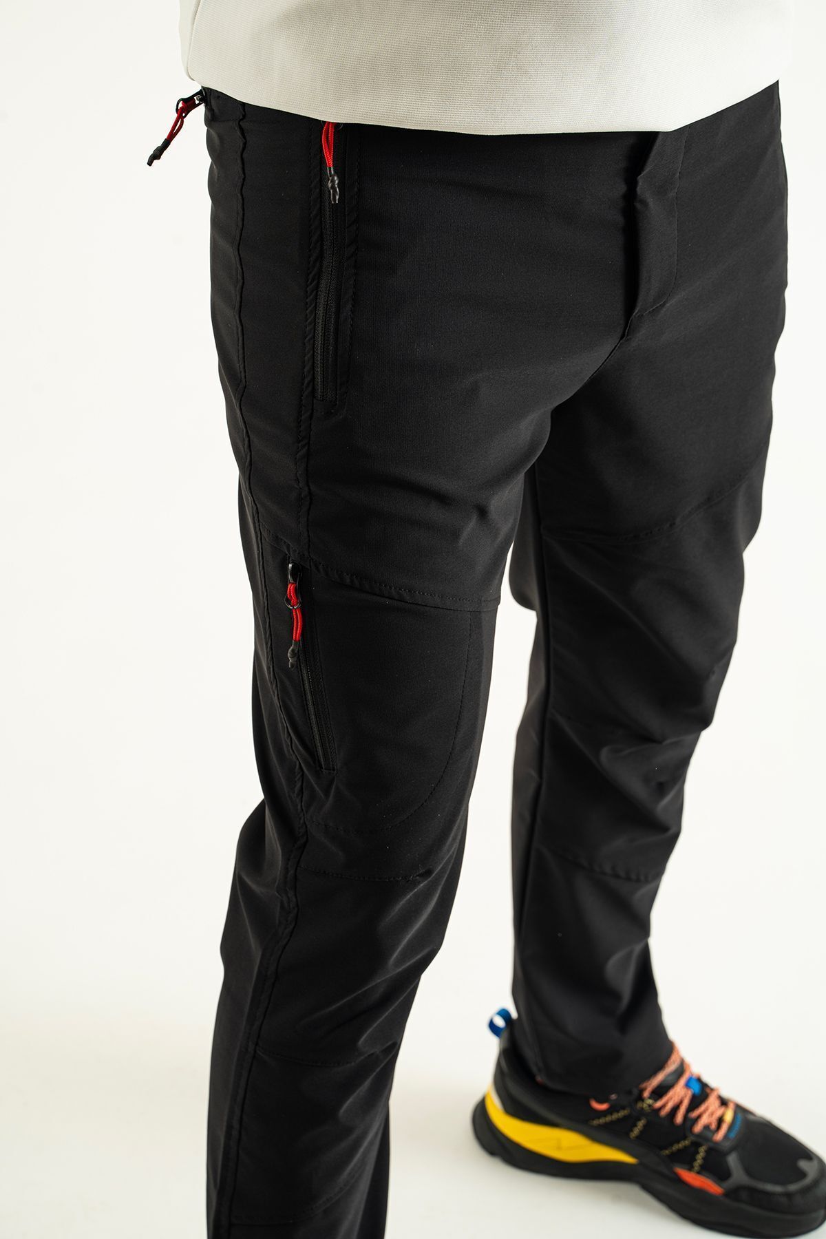 REYNARD Erkek Siyah Slim Fit Dar Kesim Boru Paça Nefes Alan Likralı ...