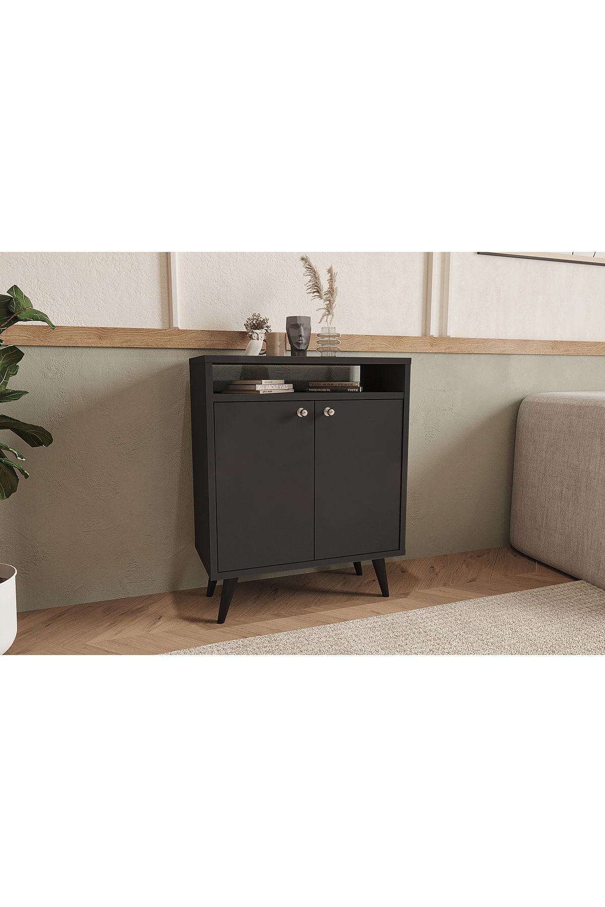 Bigalli Mobilya Kalaf Çok Amaçlı Dolap Siyah Fiyatı, Yorumları - Trendyol