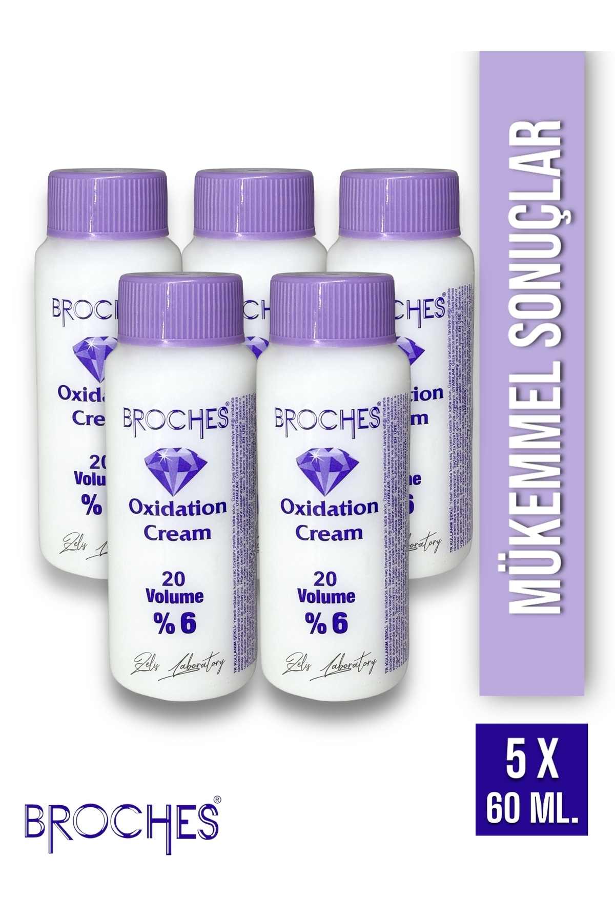 Broches Oksidan Krem 60 ml. X 5 Adet 20 Vol. (300 ml.) - Fiyatı, Yorumları