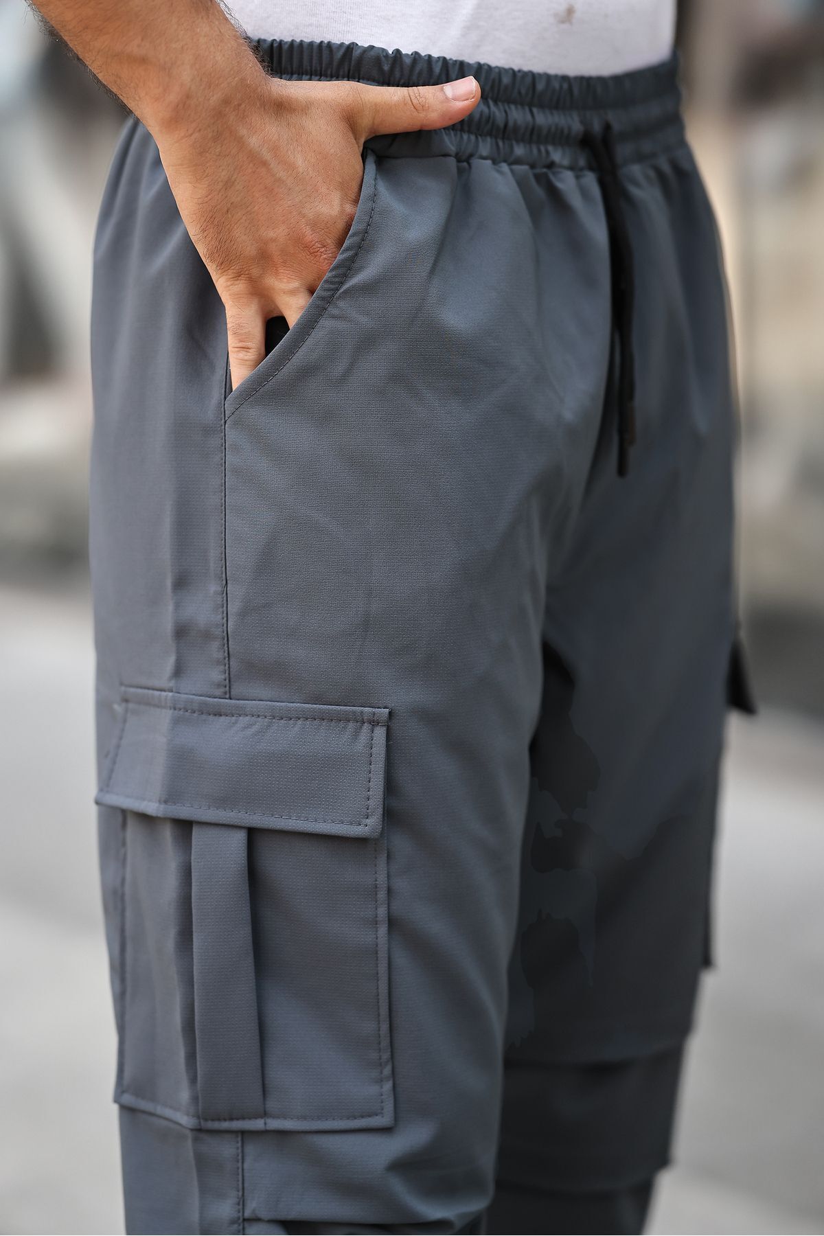 a02teks Adjustable Leg - Parachute Fabric Baggy Cargo Pants- Trendyol