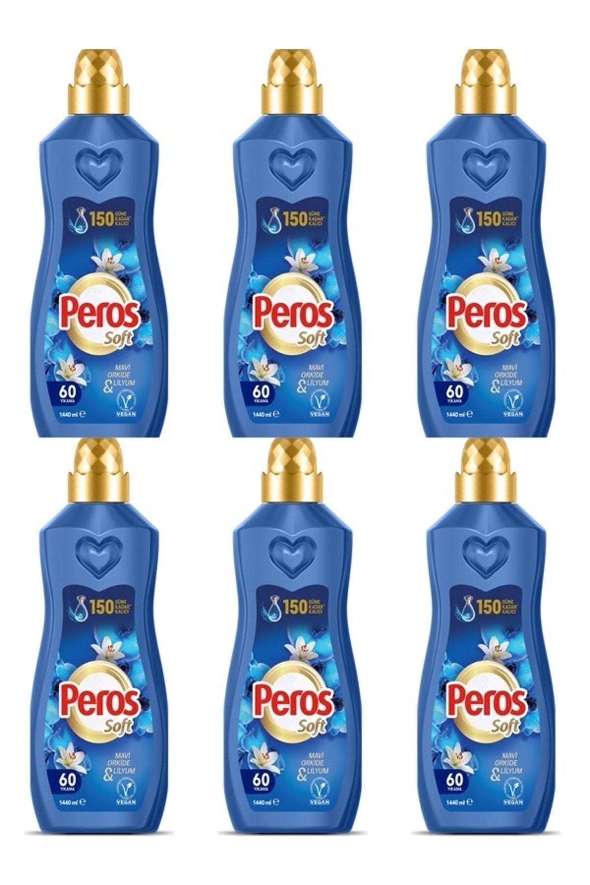 Peros Konsantre Yumuşatıcı Mavi Orkide Lilyum 1440 ml X 6 Lı Süper ...