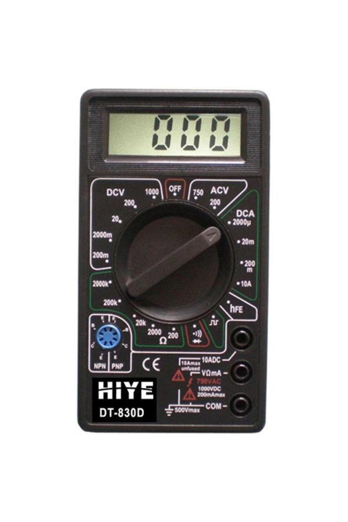 Genel Markalar Dijital Multimetre Voltmetre Ampermetre Dt-830d Ölçüm ...