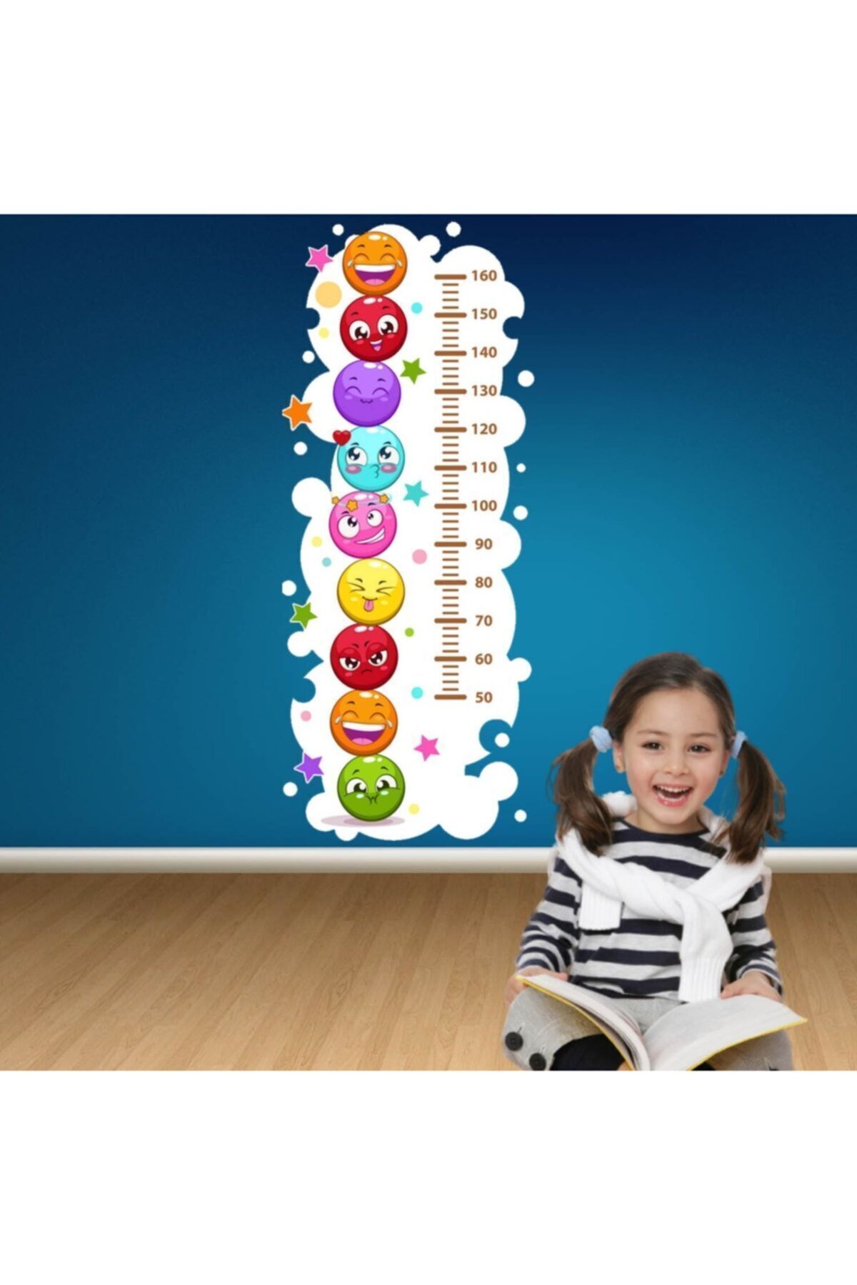 Kt Grup Emojis Wall Sticker for Kids and Baby Room - Height Measurer ...