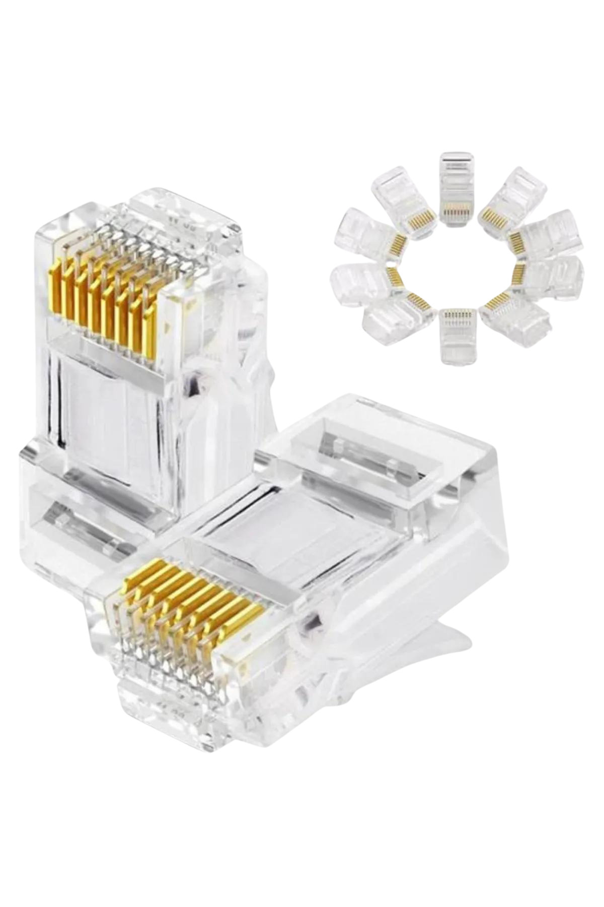 Rose Yeni Rj45 Cat5 Cat6 Ethernet Internet Kablo Soketi Konnektörü Rj45 ...