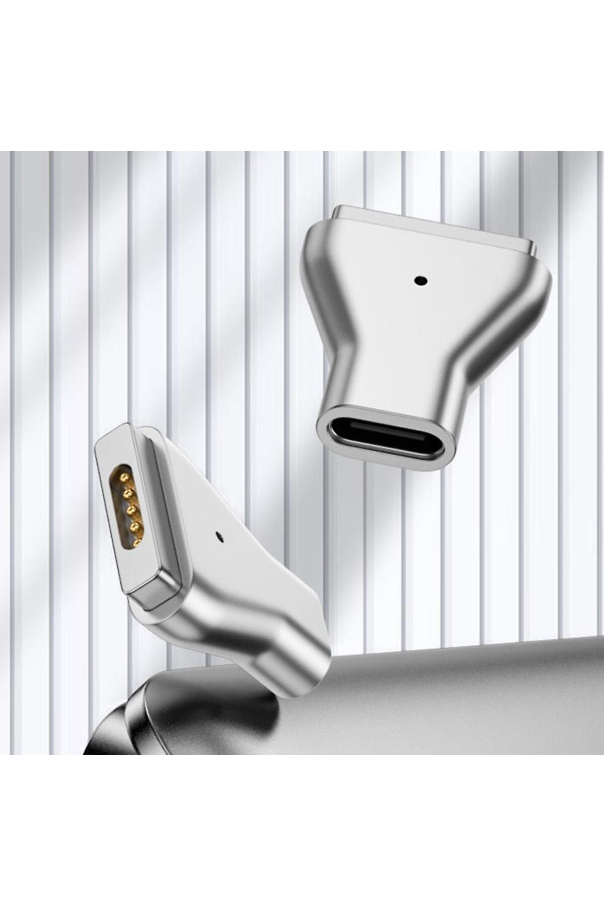 Techmaster Type-C To Magsafe 2 85W a Kadar Destekli Düz Tip Şarj ...