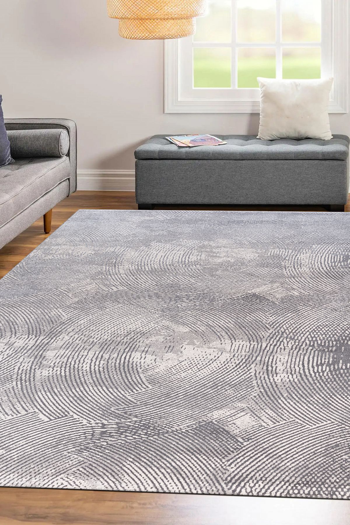 Efor Halı Wilto Gri Halı Yumuşak Oturma Odası Salon Çocuk Odası Mutfak ...